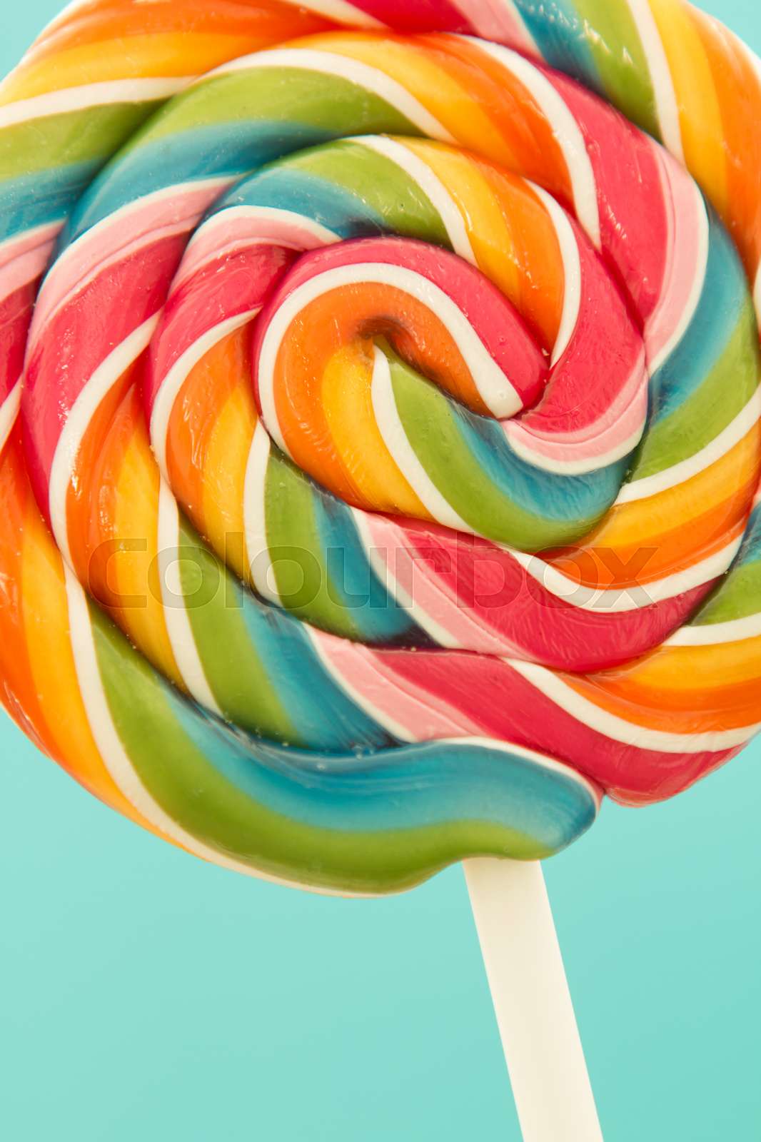 Nice lollipop with many colors | Stock image | Colourbox
