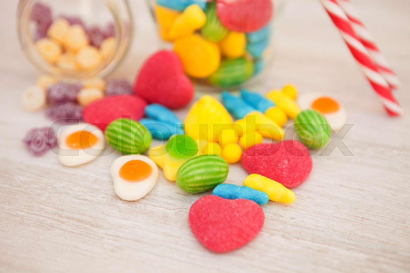 Candies with different shapes and colors | Stock image | Colourbox