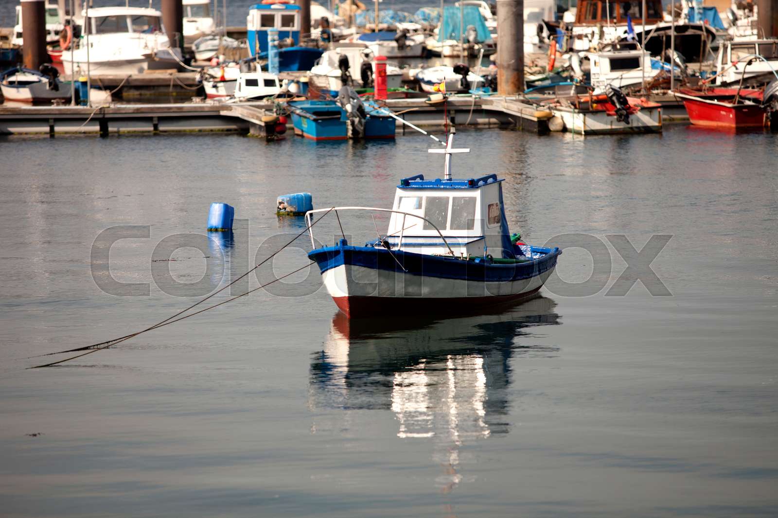 Small fishing boats | Stock image | Colourbox
