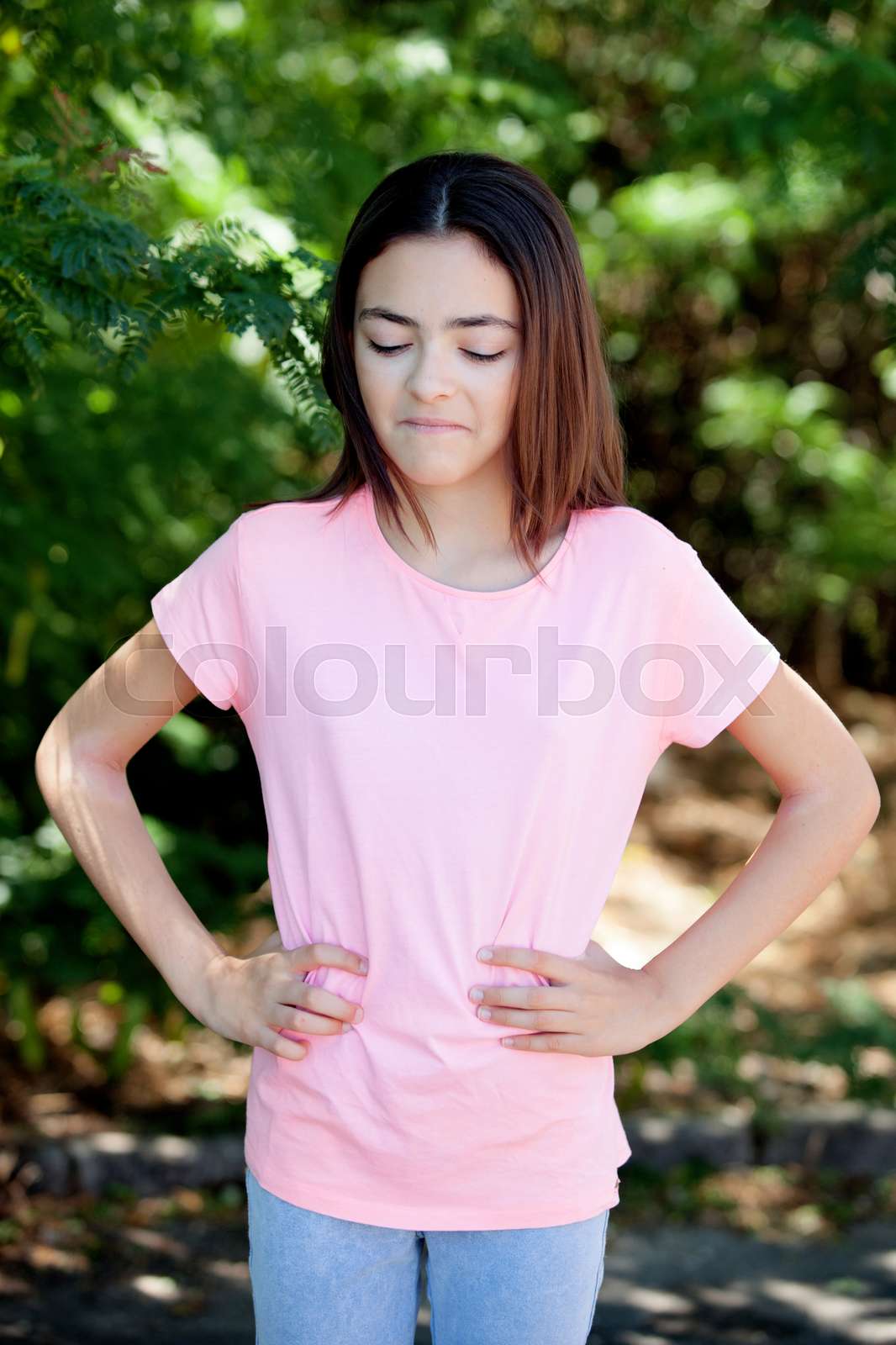 niedlich, girl, ein | Stock Bild | Colourbox
