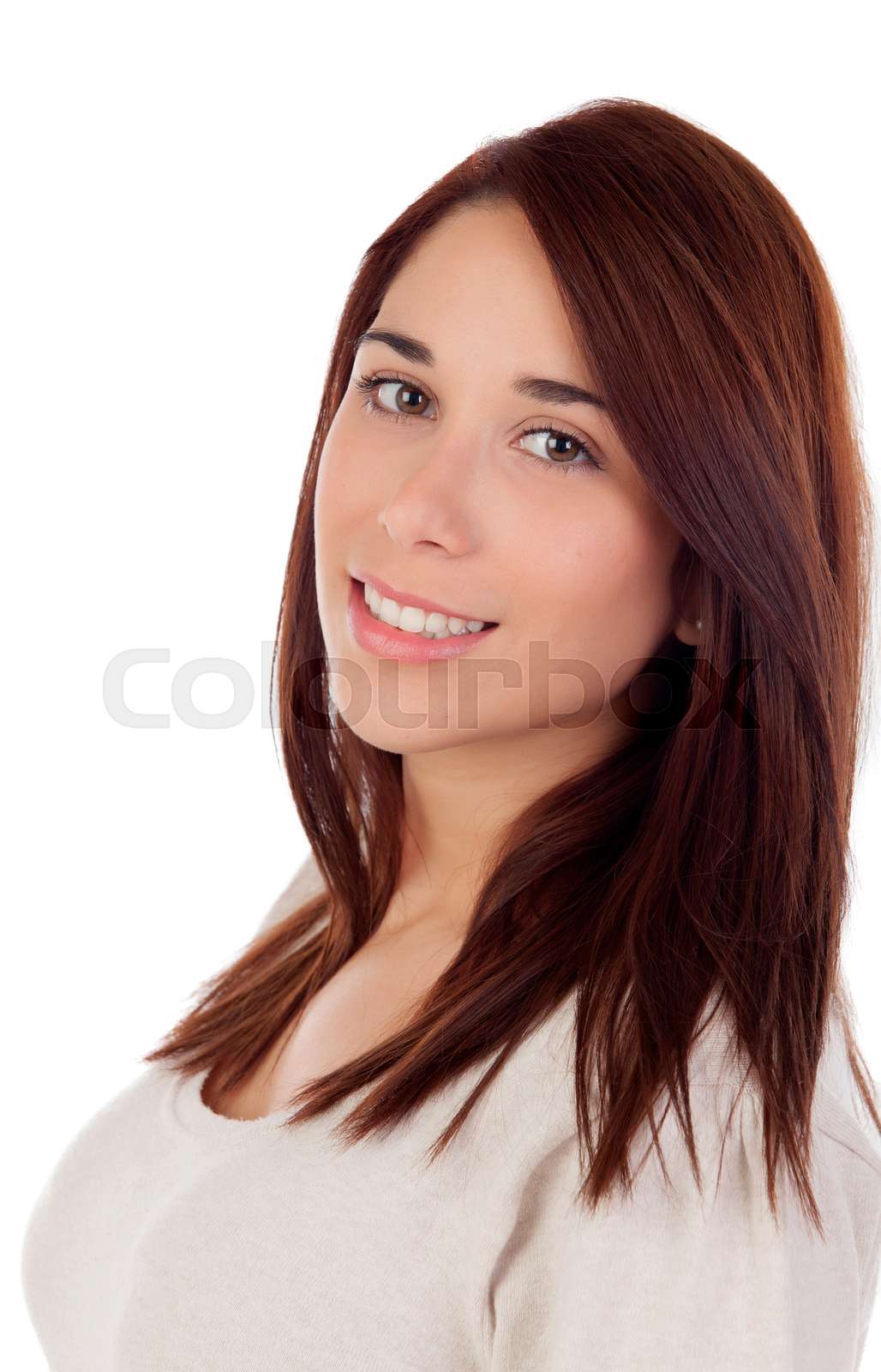 Cool girl with a beautiful smile | Stock image | Colourbox