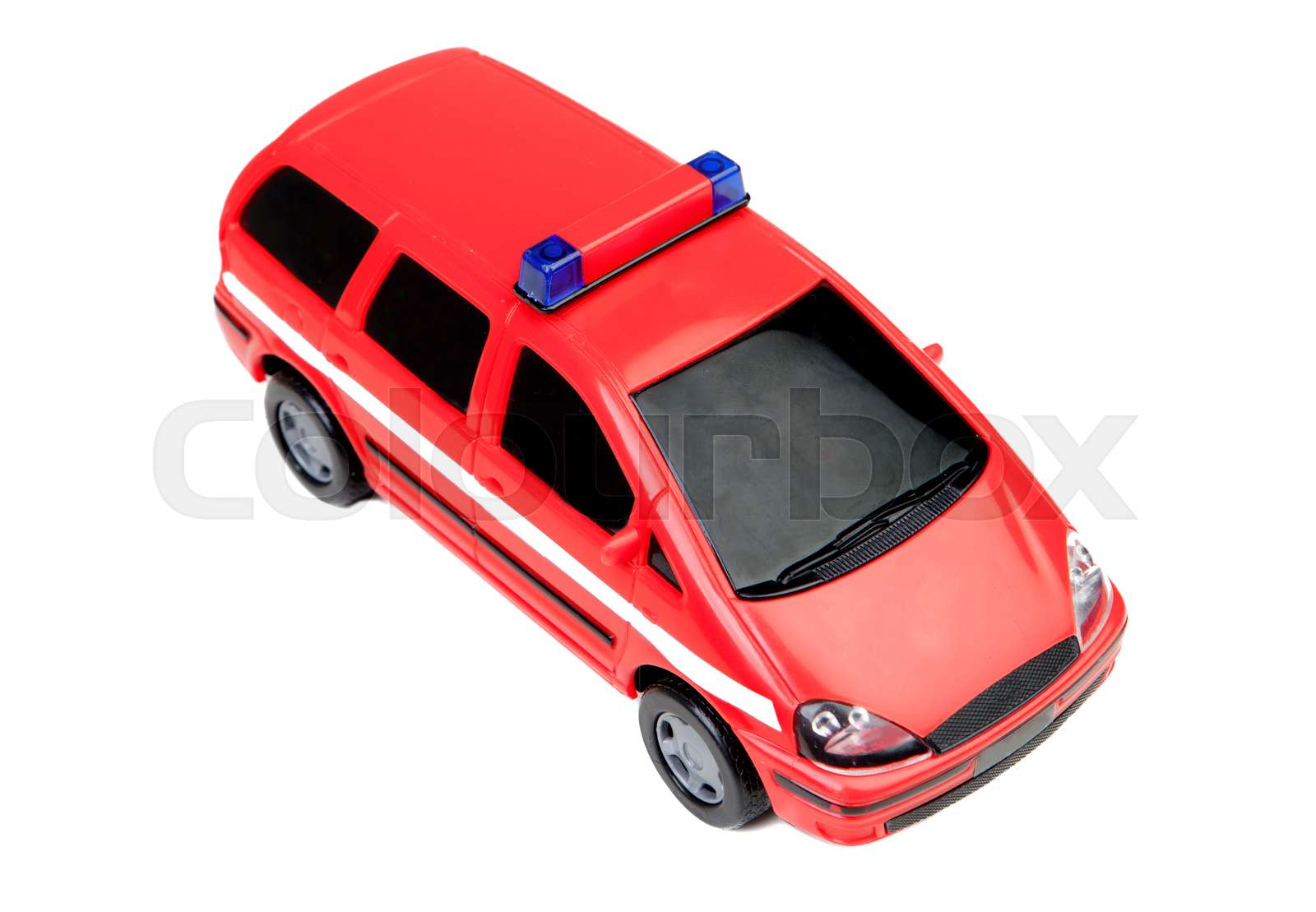 Police car red toy | Stock image | Colourbox