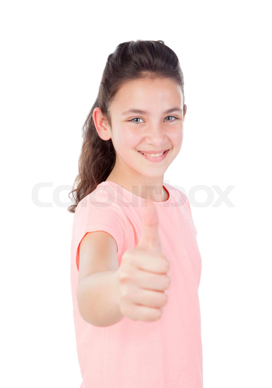 freigestellt, tween, girl | Stock Bild | Colourbox