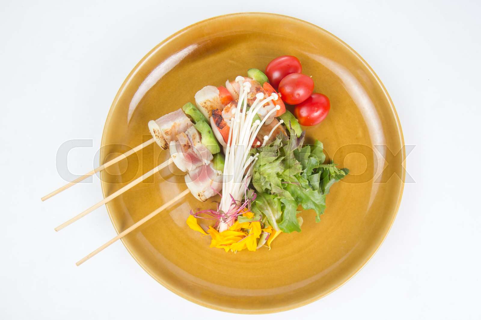 Three Flavored Fish Barbeque | Stock image | Colourbox