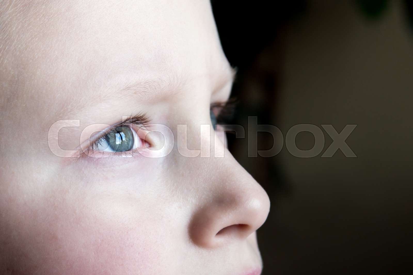 Sad children eyes | Stock image | Colourbox