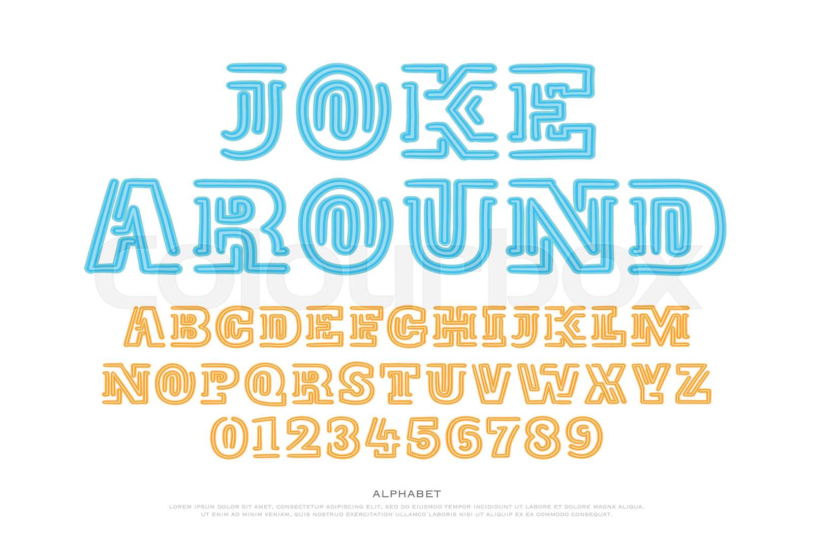joke around | Stock vector | Colourbox
