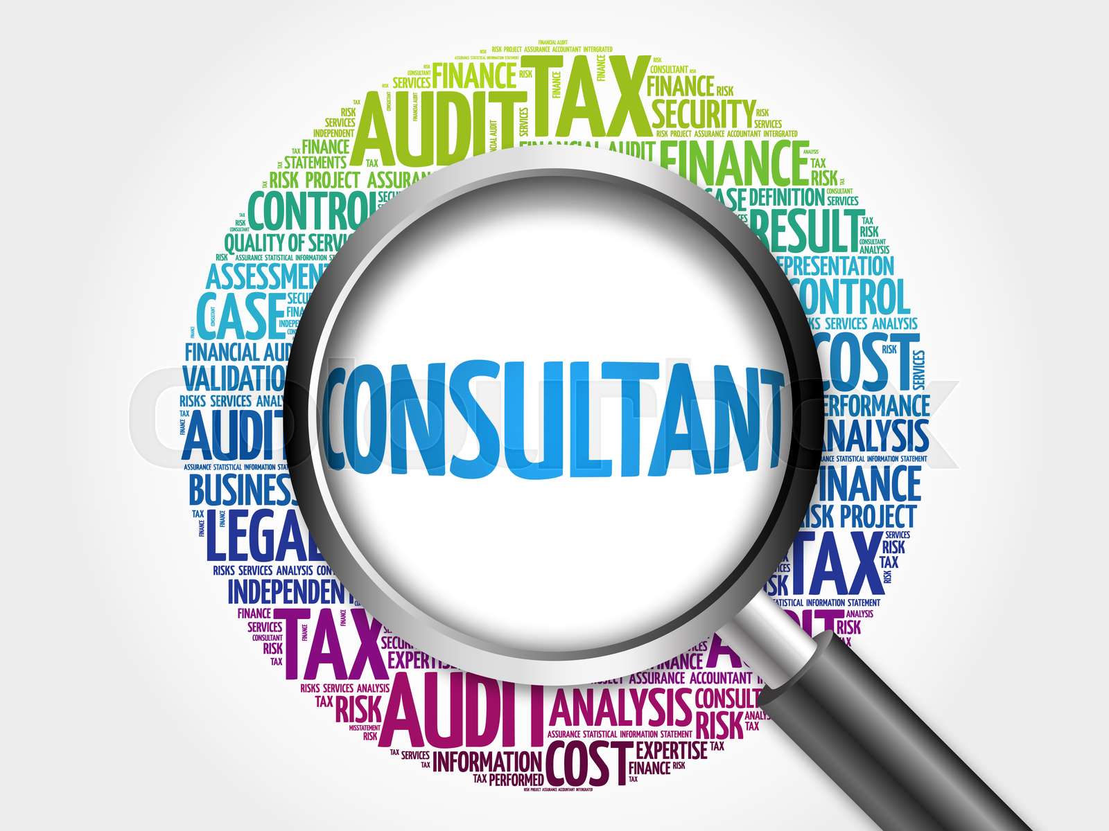 CONSULTANT word cloud | Stock image | Colourbox
