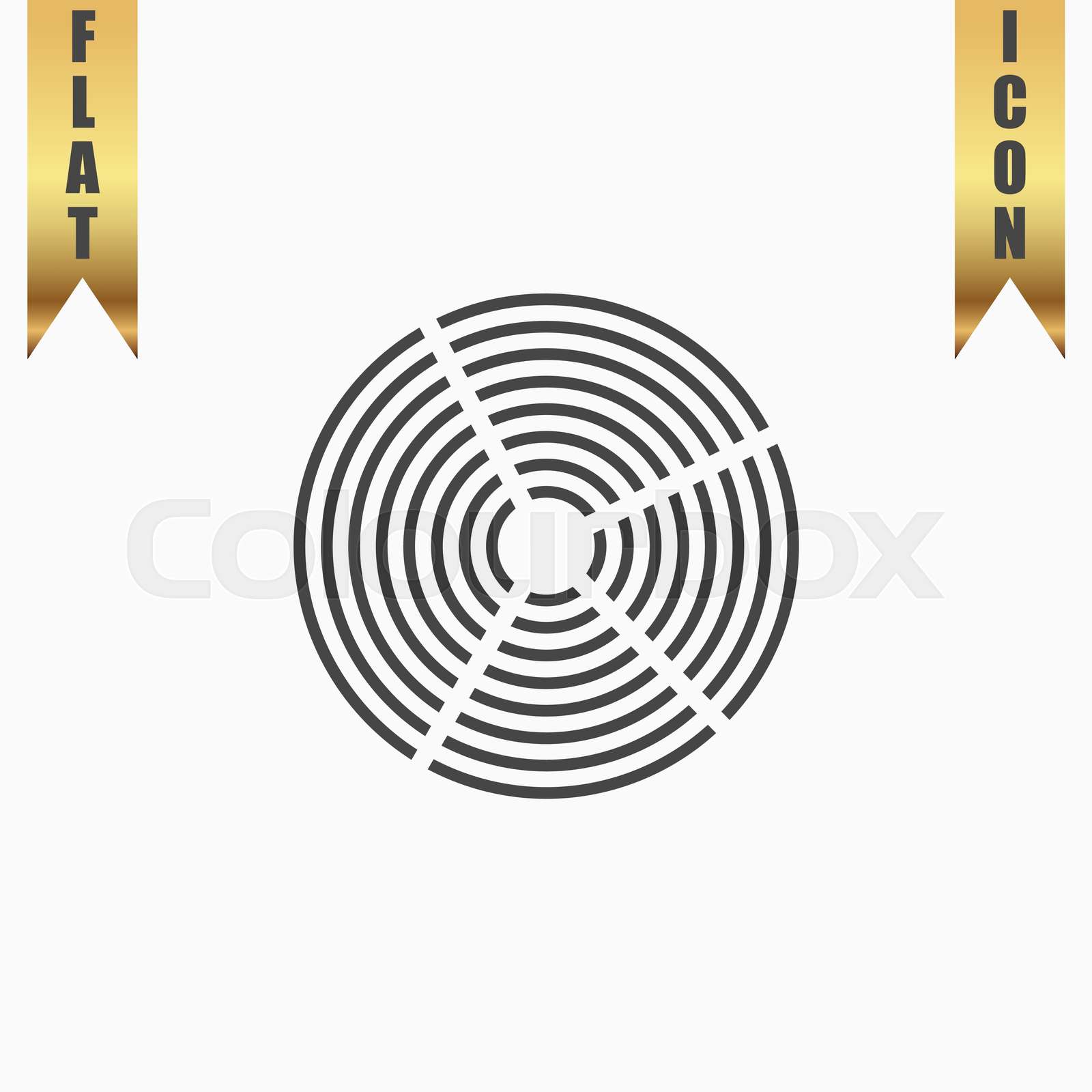 Crop Circle icon | Stock vector | Colourbox
