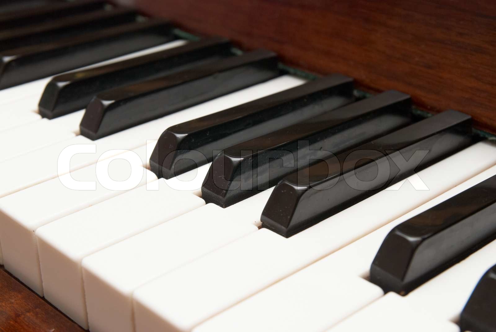 Close up von schwarzen und weißen Tasten eines Klaviers | Stock Bild ...