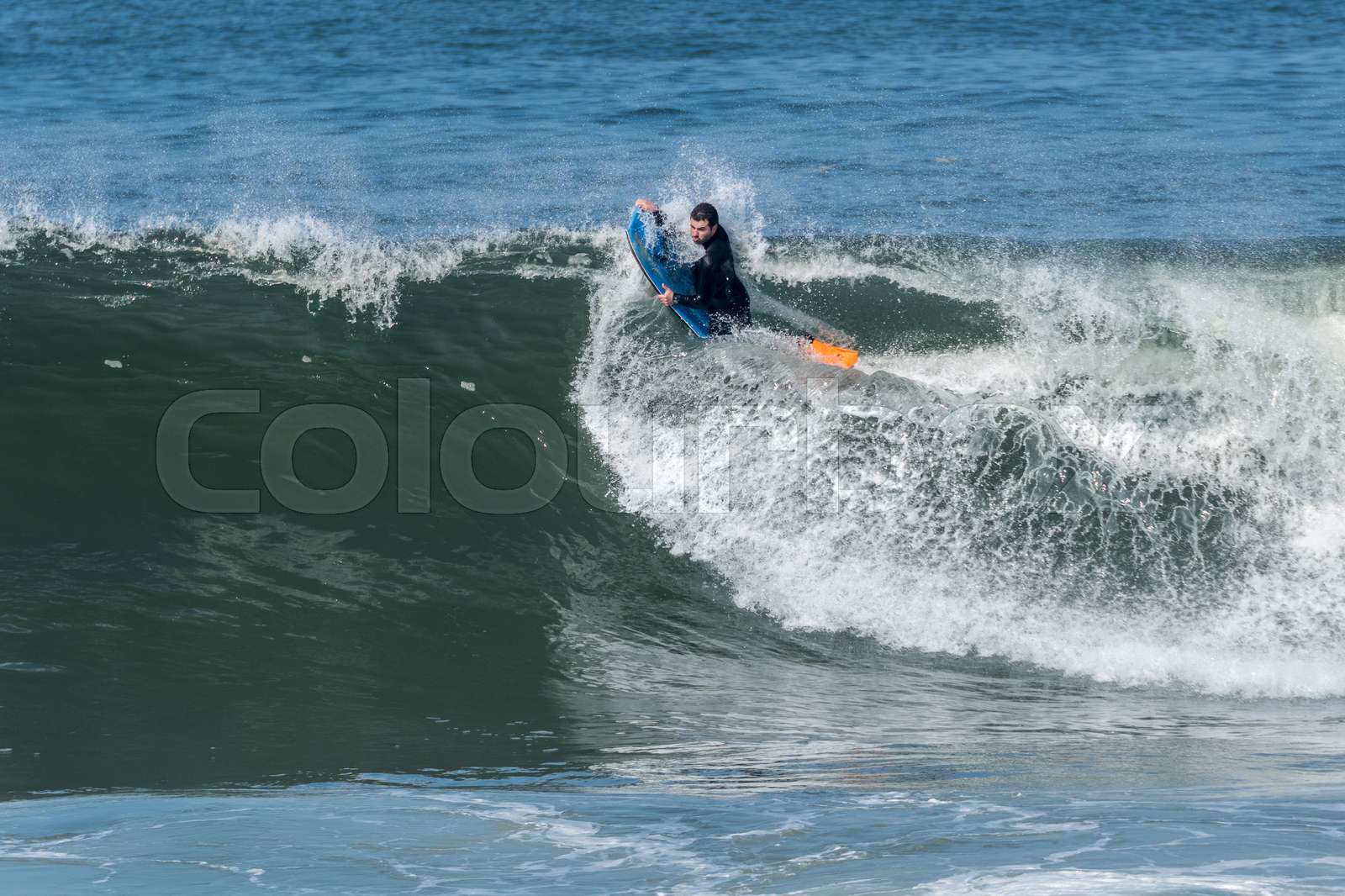 Bodyboarder in action | Stock image | Colourbox