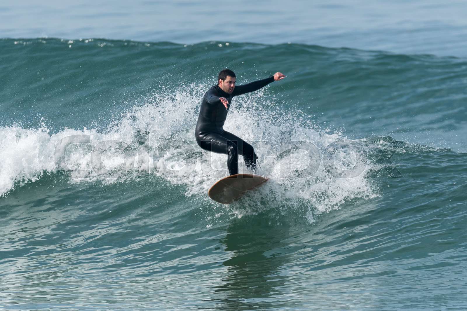 Surfing the waves | Stock image | Colourbox