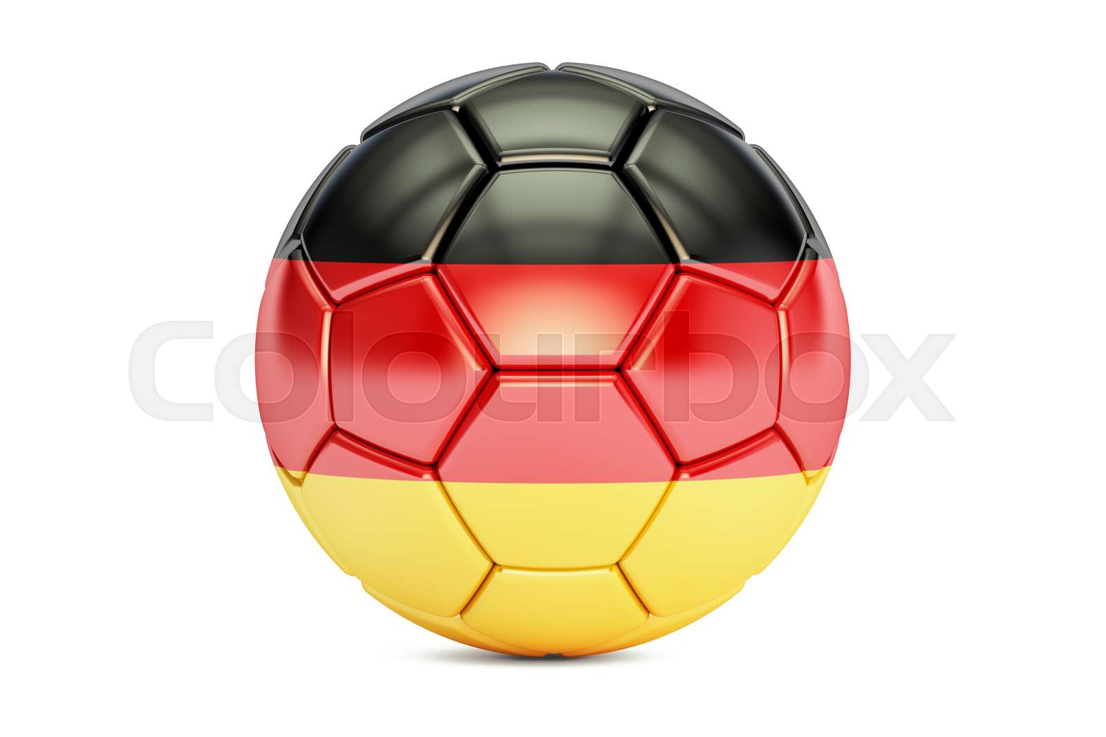 football ball with flag of Germany, 3D rendering | Stock image | Colourbox
