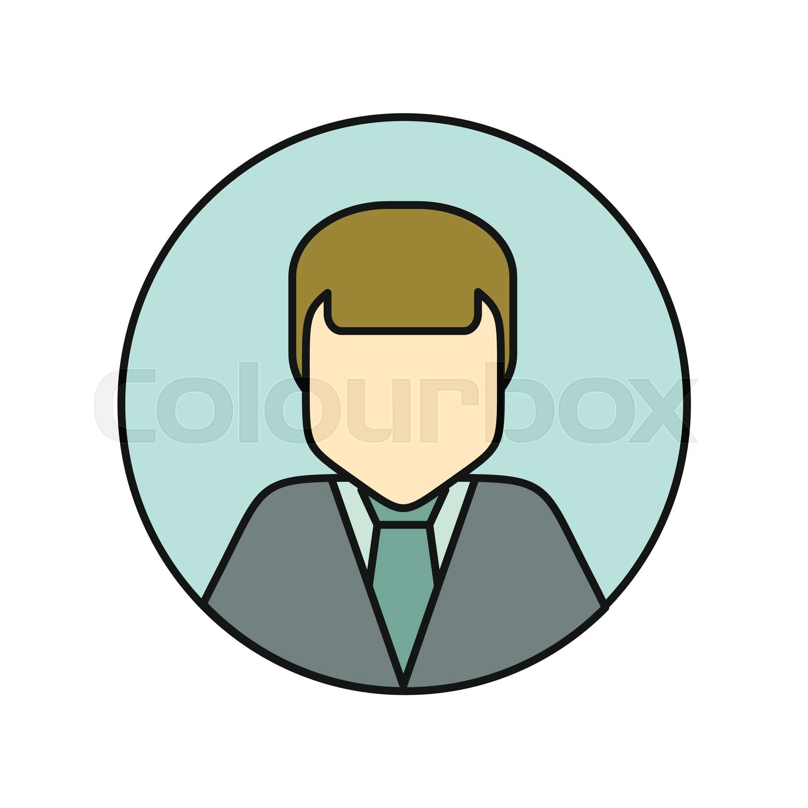 Young Man Private Avatar Icon | Stock vector | Colourbox