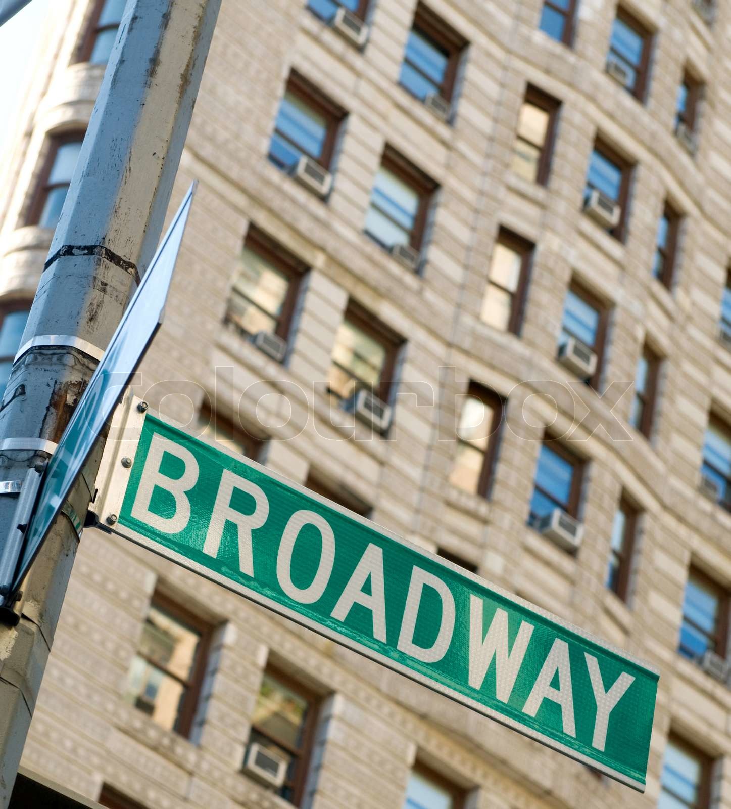 Famous broadway street signs in downtown New York | Stock image | Colourbox