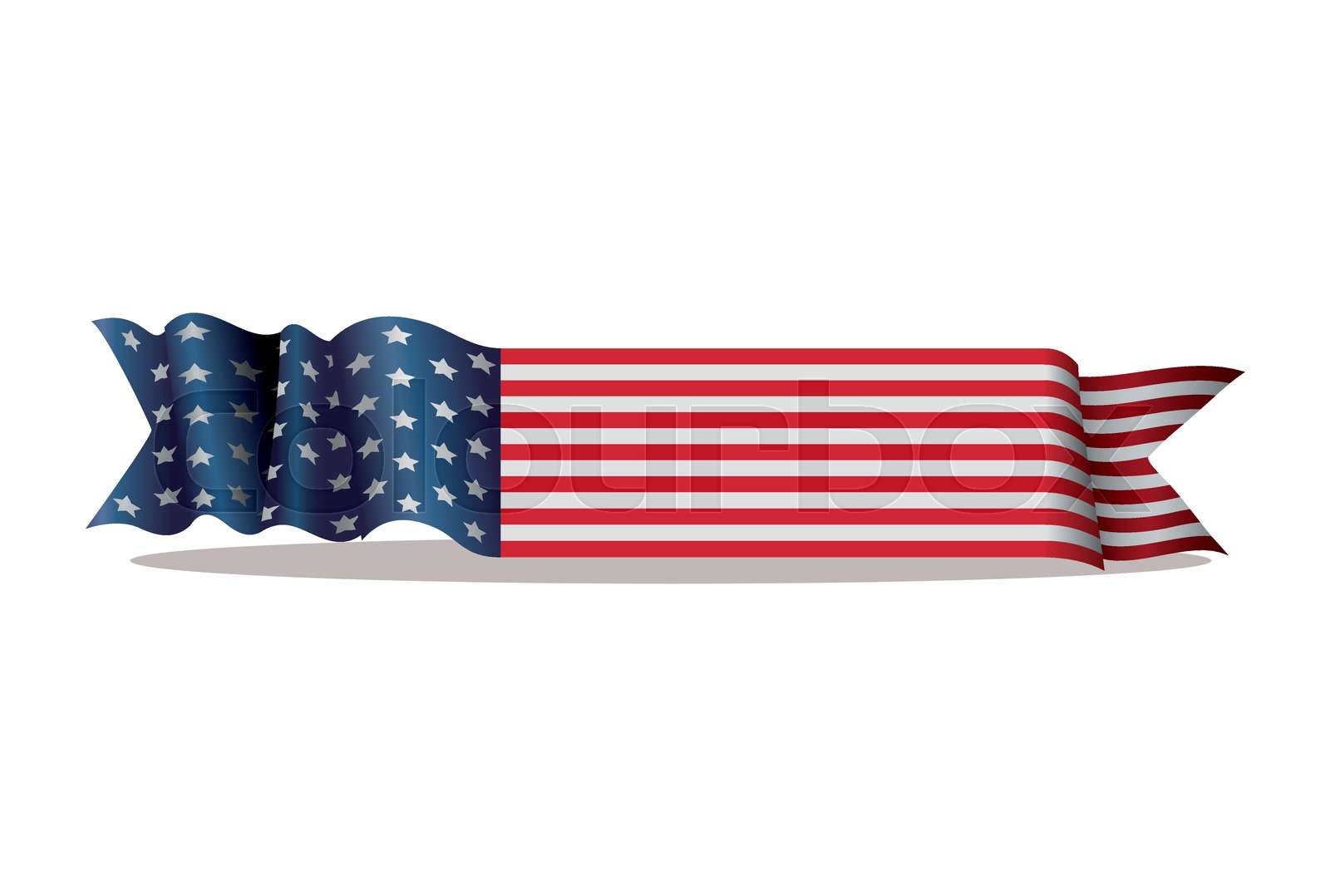 banner ribbon united states of america | Stock vector | Colourbox
