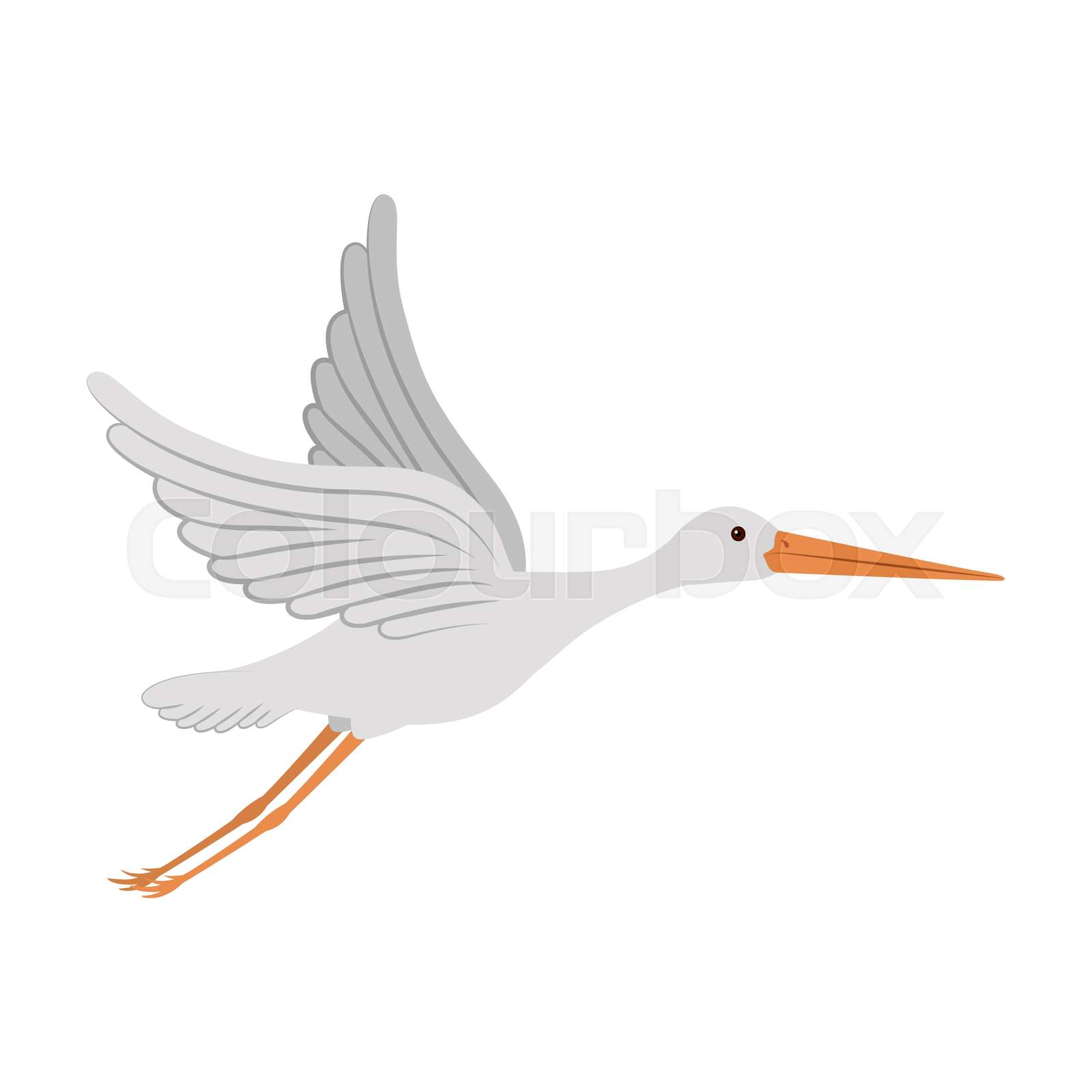 cartoon stork design | Stock vector | Colourbox