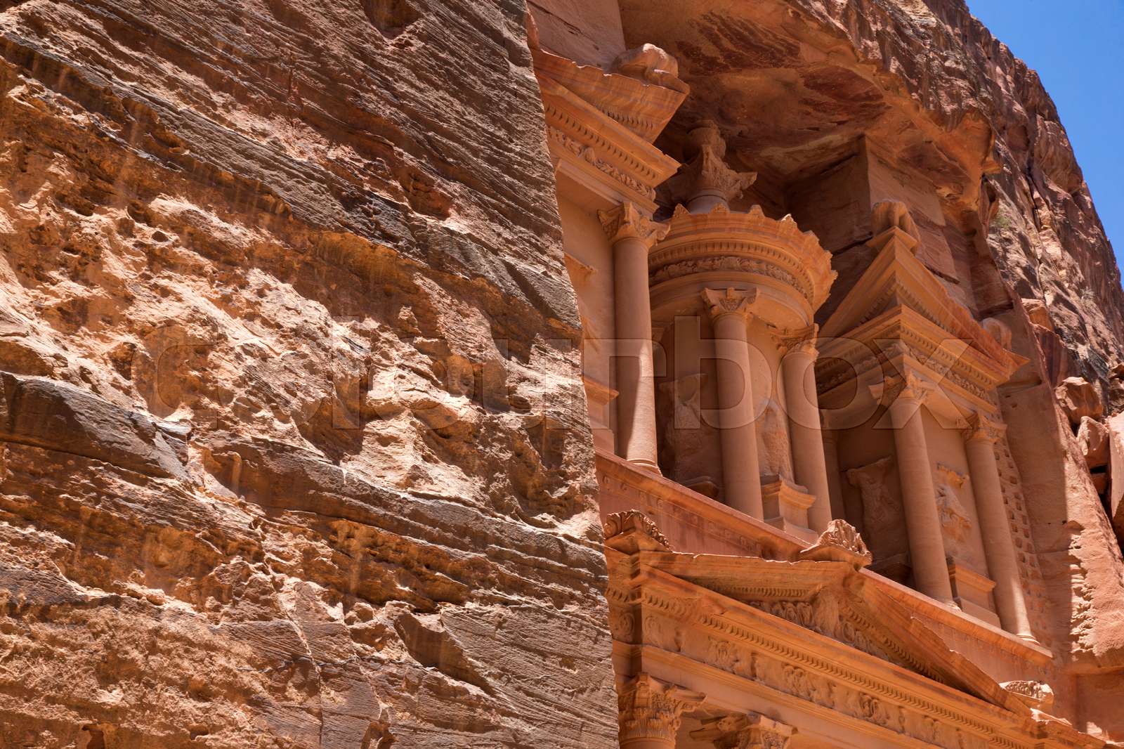 Al Khazneh in Petra, Jordan | Stock image | Colourbox