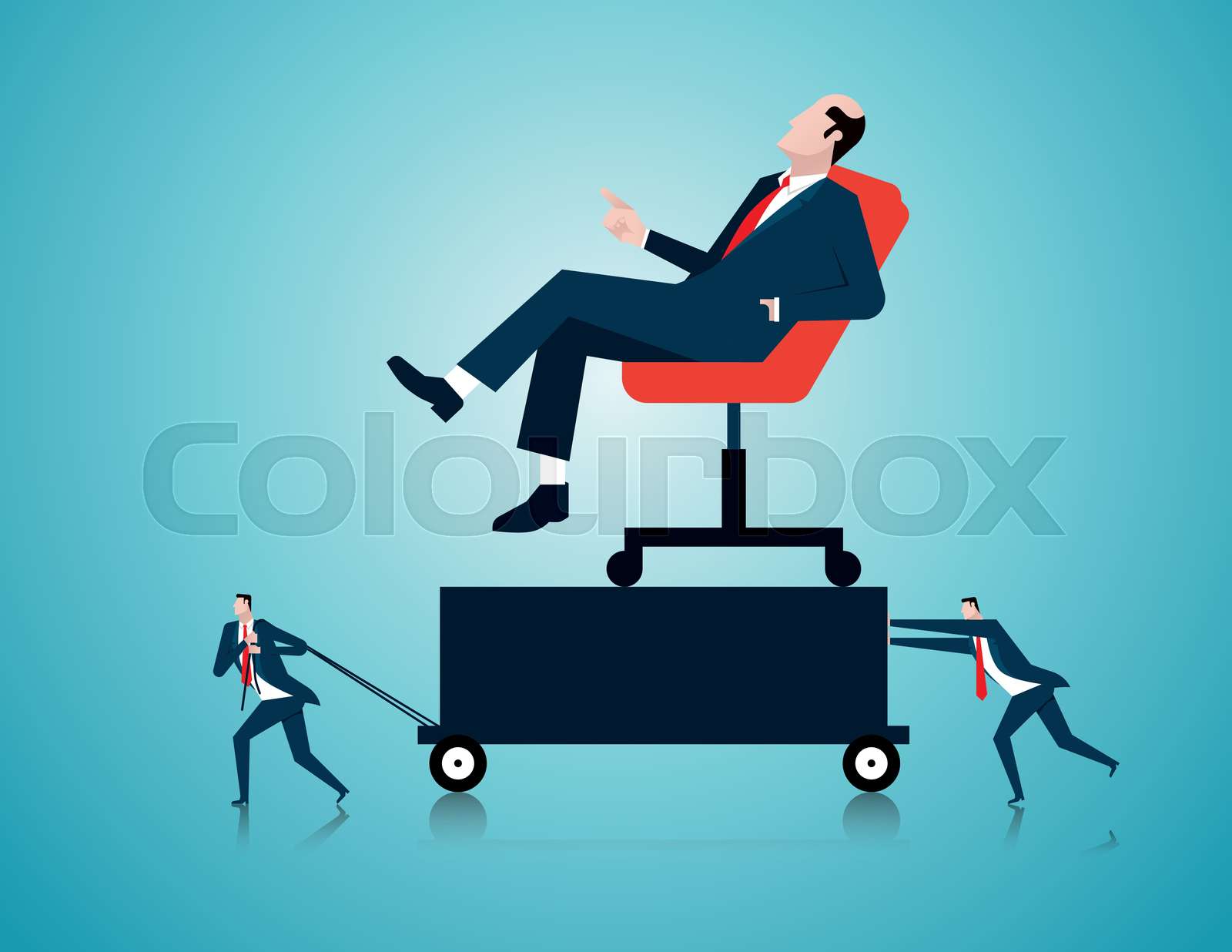 Dictator boss. Concept business vector illustration. Vector flat ...
