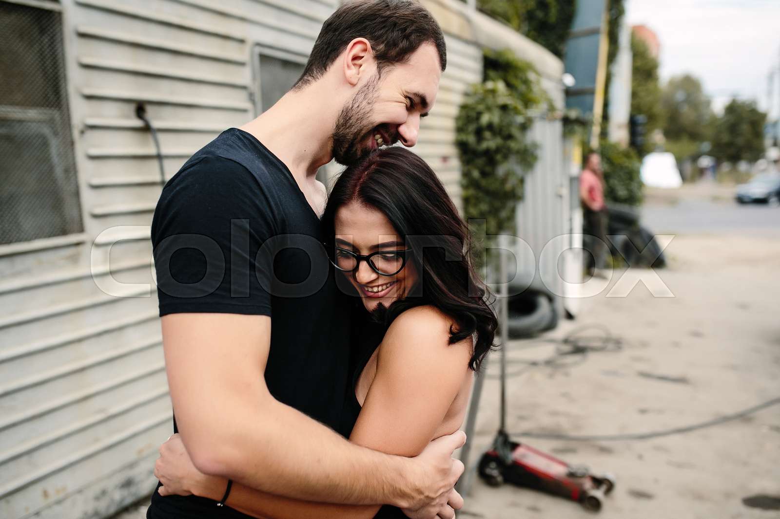 guy and girl in each other's arms | Stock image | Colourbox