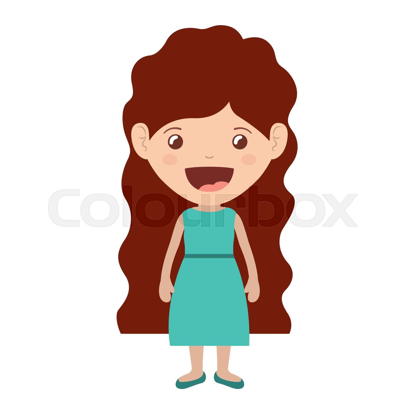 girl cartoon design | Stock vector | Colourbox