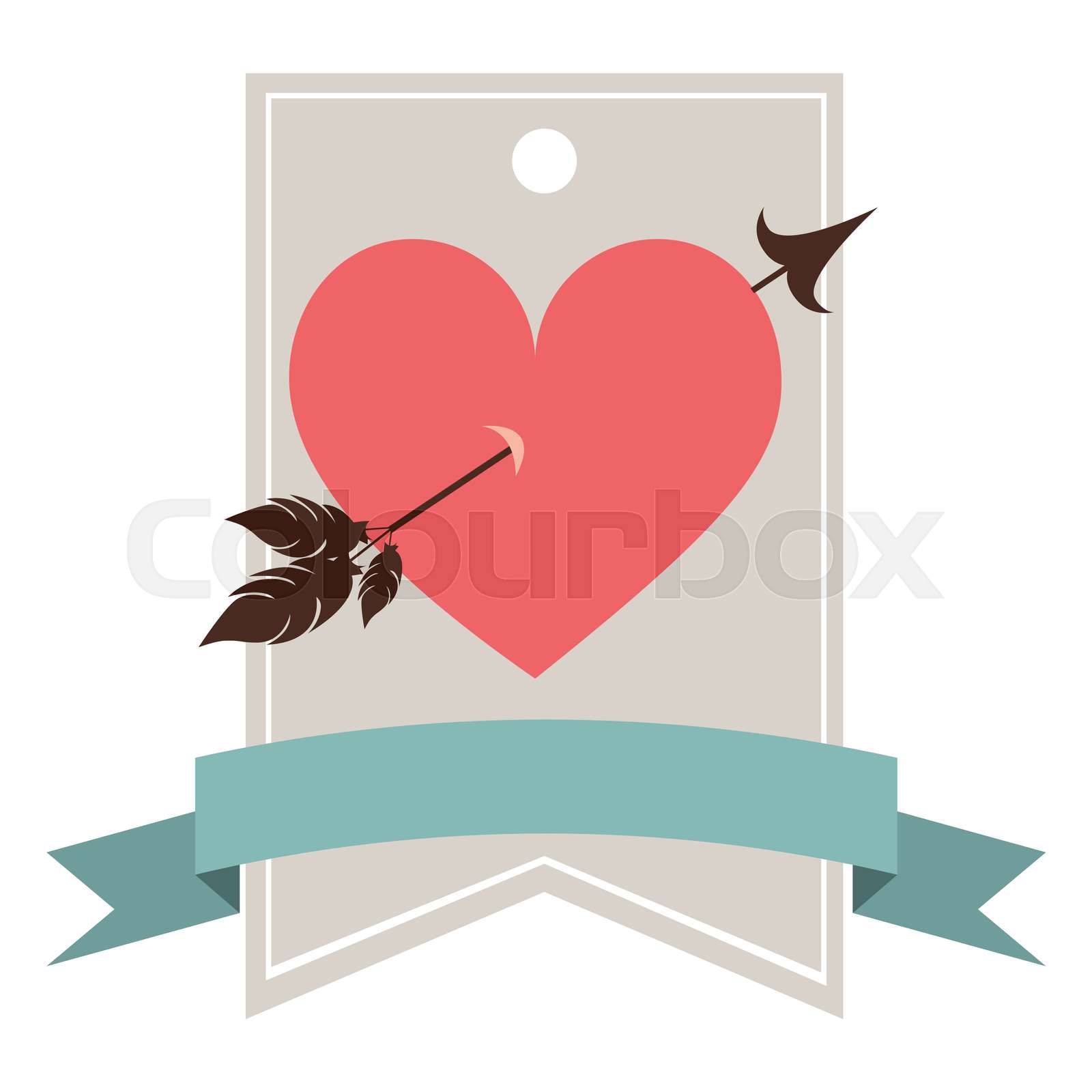 card of heart icon | Stock vector | Colourbox