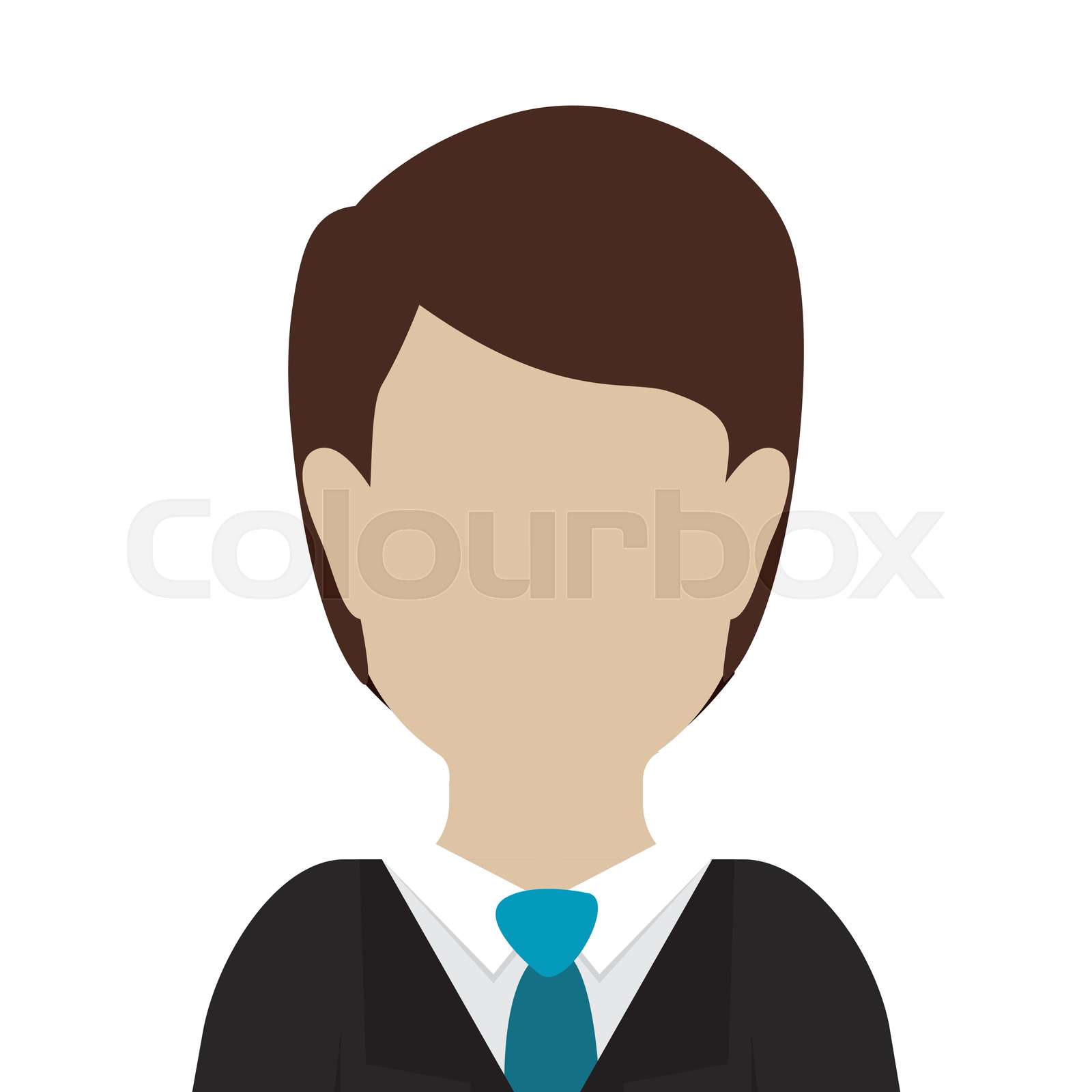 avatar man wearing suit and tie | Stock vector | Colourbox