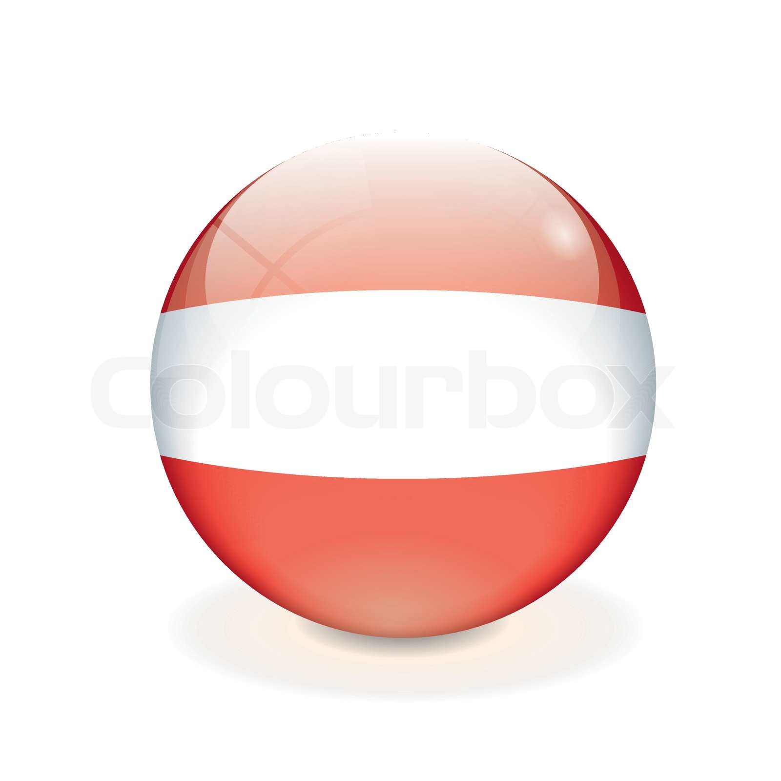 Round vector flag of Austria | Stock vector | Colourbox