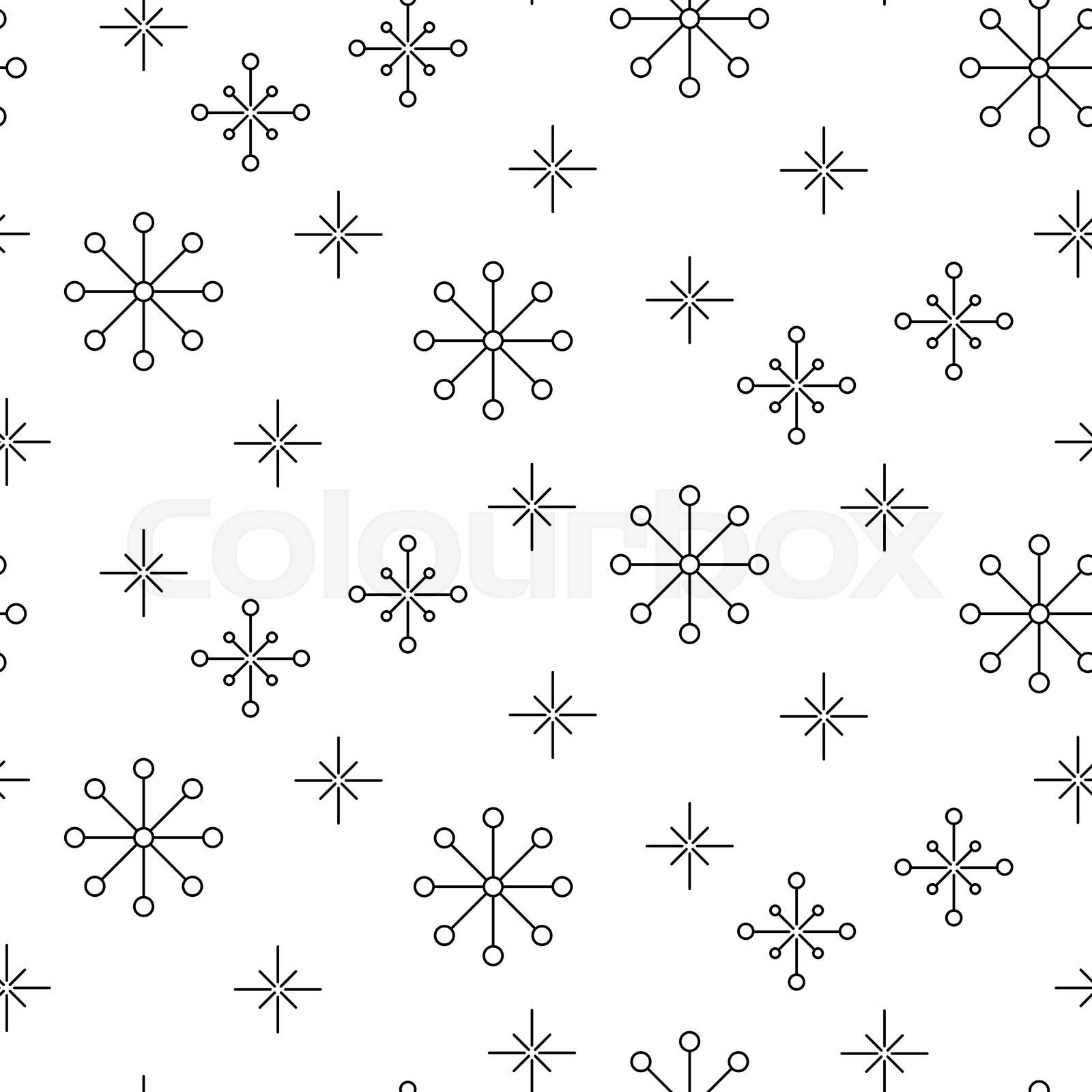 Snowflake Pattern Black And White