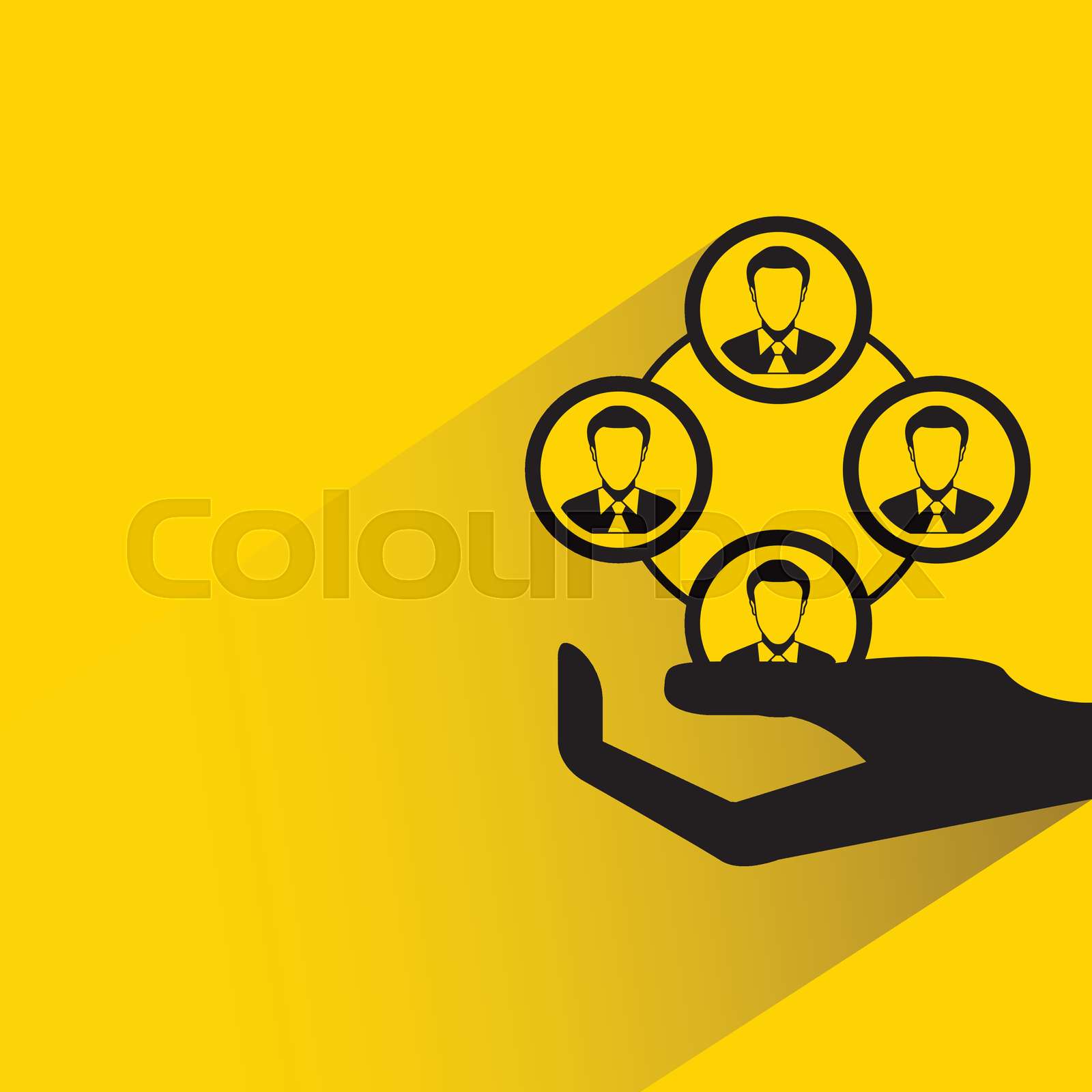 organization chart, manpower management | Stock vector | Colourbox