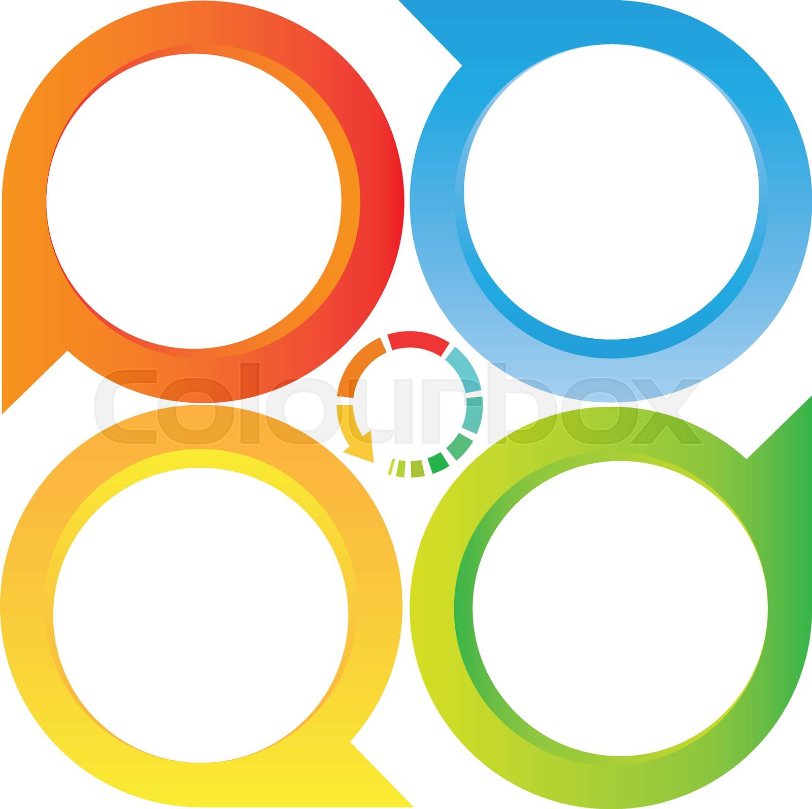 four topics diagram | Stock vector | Colourbox