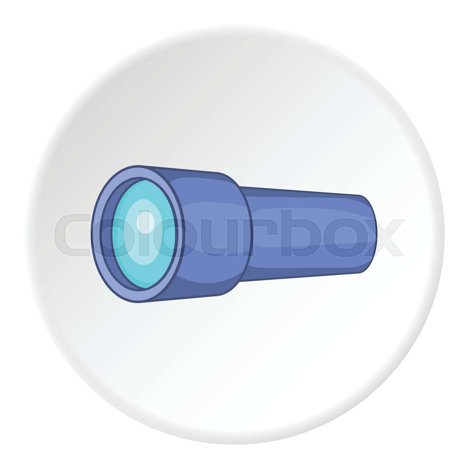 Monocular icon, cartoon style | Stock vector | Colourbox