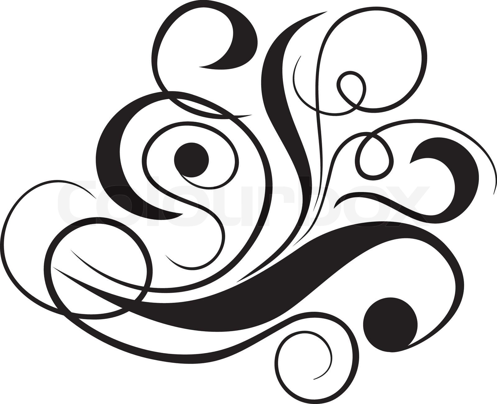 filigran, design, tattoo | Stock-Vektor | Colourbox