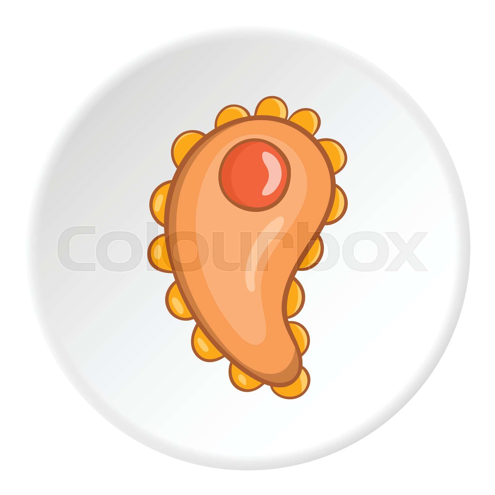 Epithelial cell icon, cartoon style | Stock vector | Colourbox