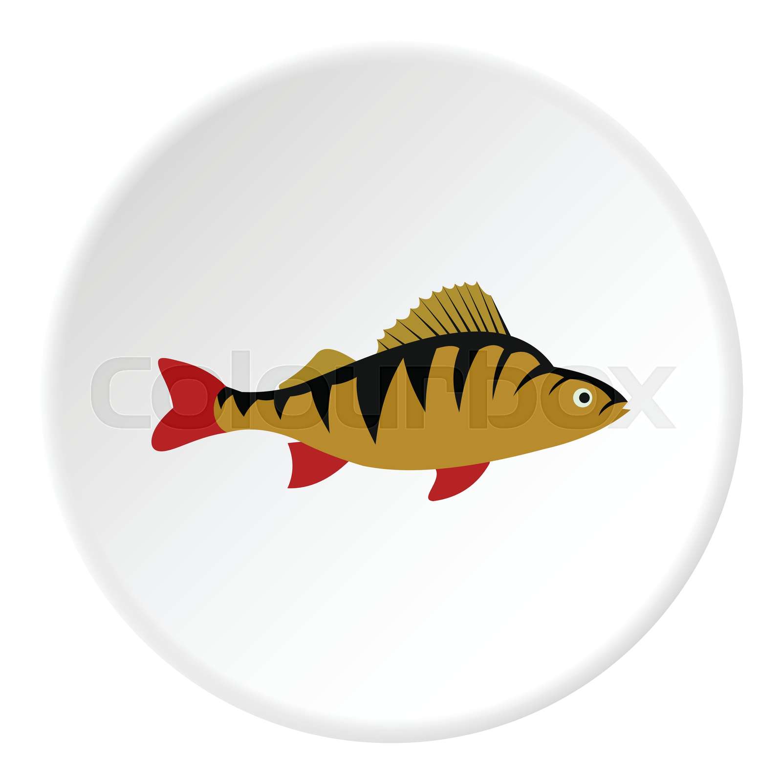 standpunkt, fisch, icon | Stock-Vektor | Colourbox