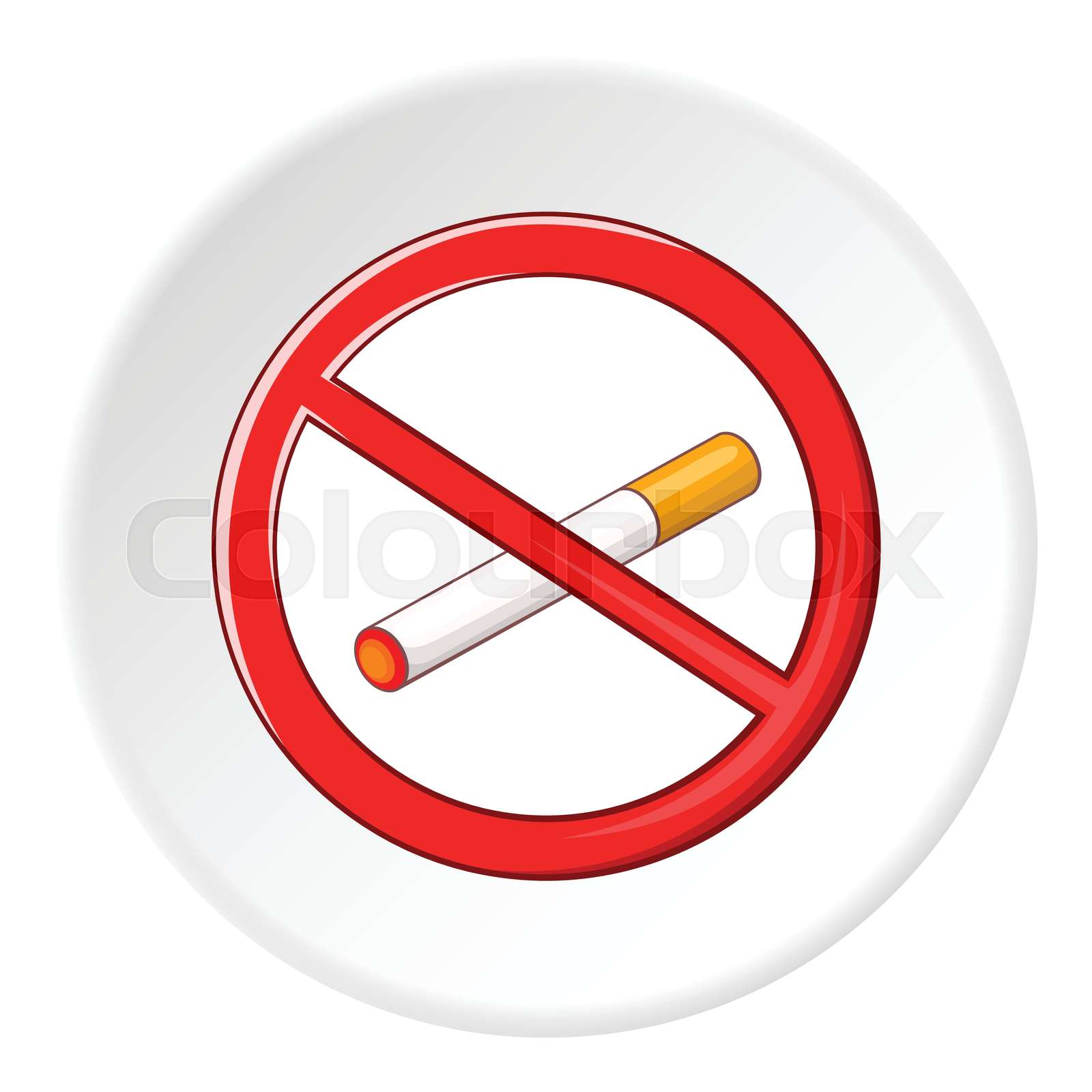 symbol, nicht, raucher | Stock-Vektor | Colourbox