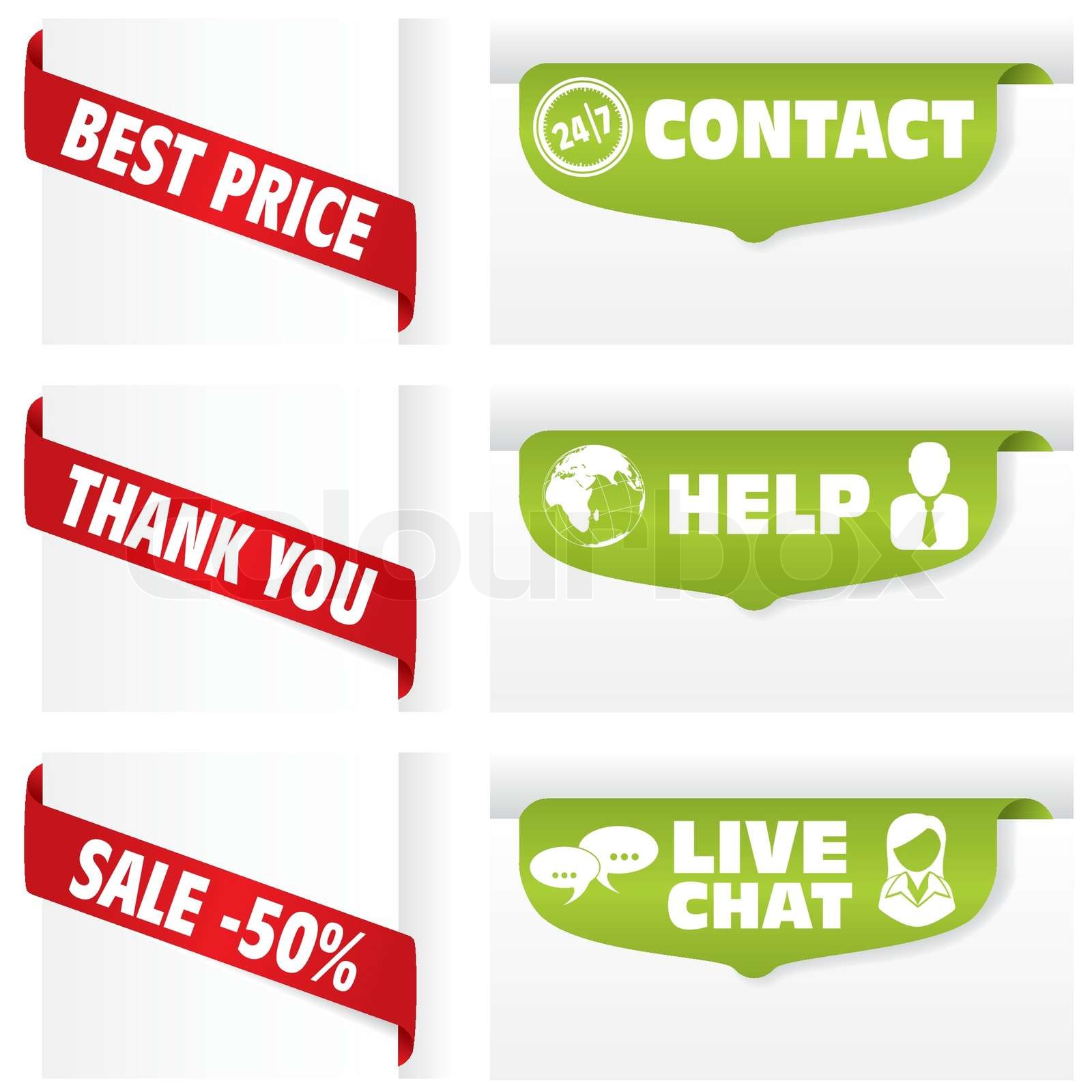 Collect Sticker with icon for sale and support, element for design ...