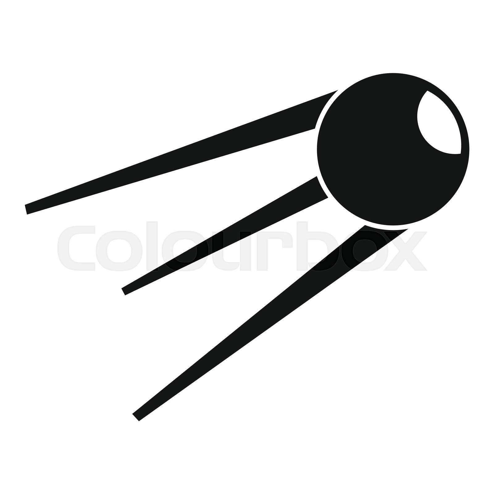 Sputnik icon, simple style | Stock vector | Colourbox