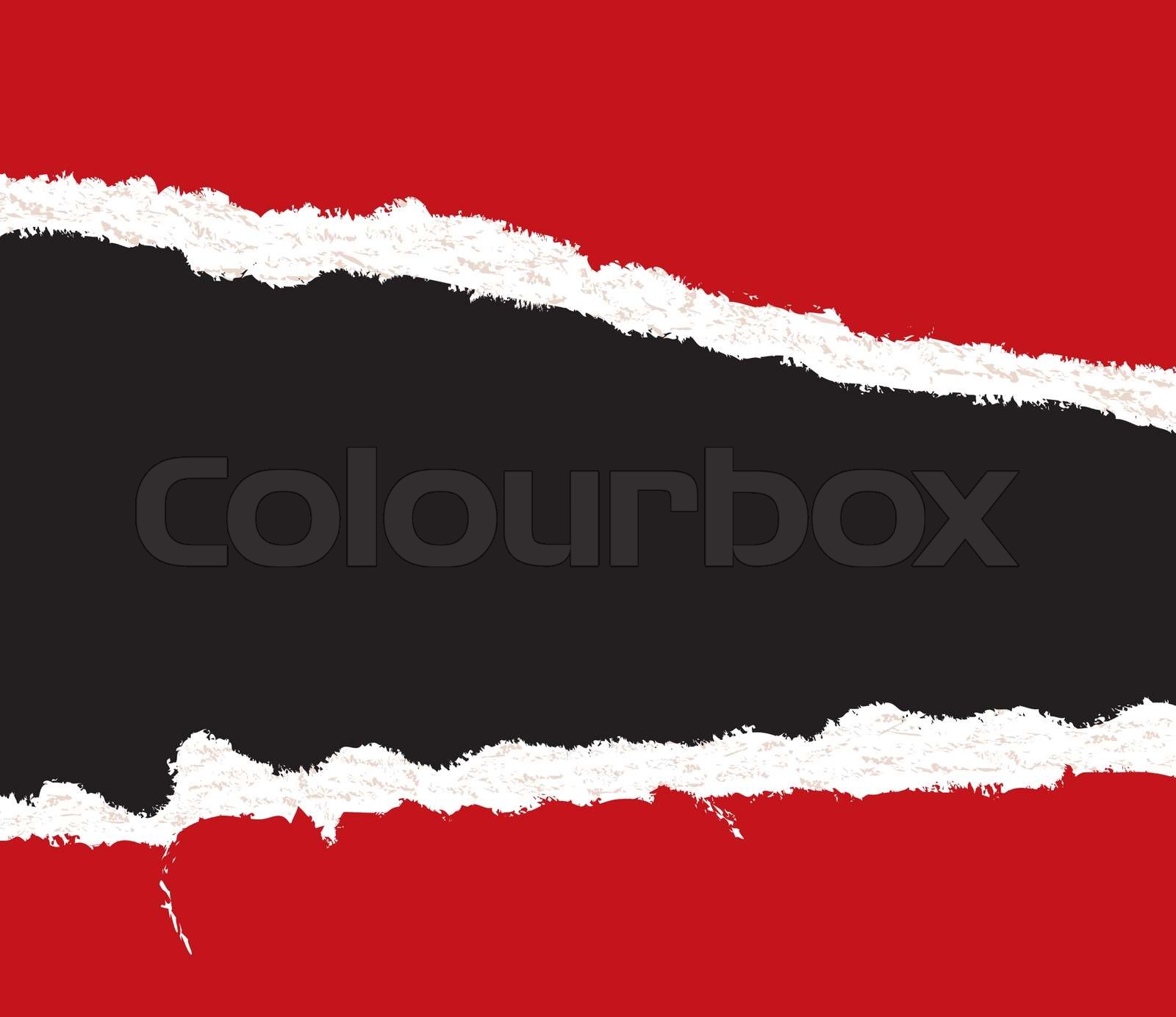 Torn paper with hole, element for design, vector illustration | Stock ...