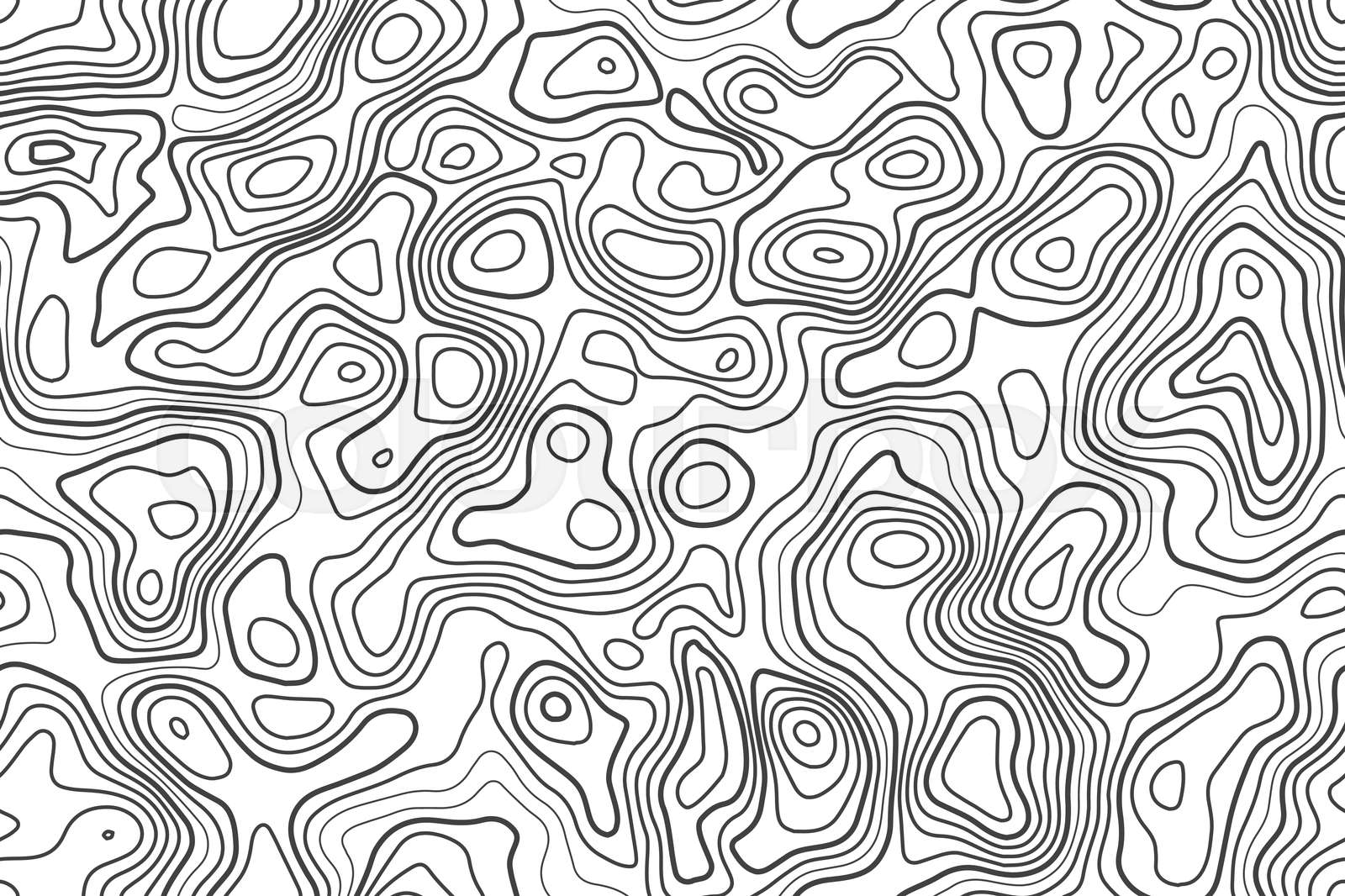 Seamless pattern topographic map background. | Stock vector | Colourbox