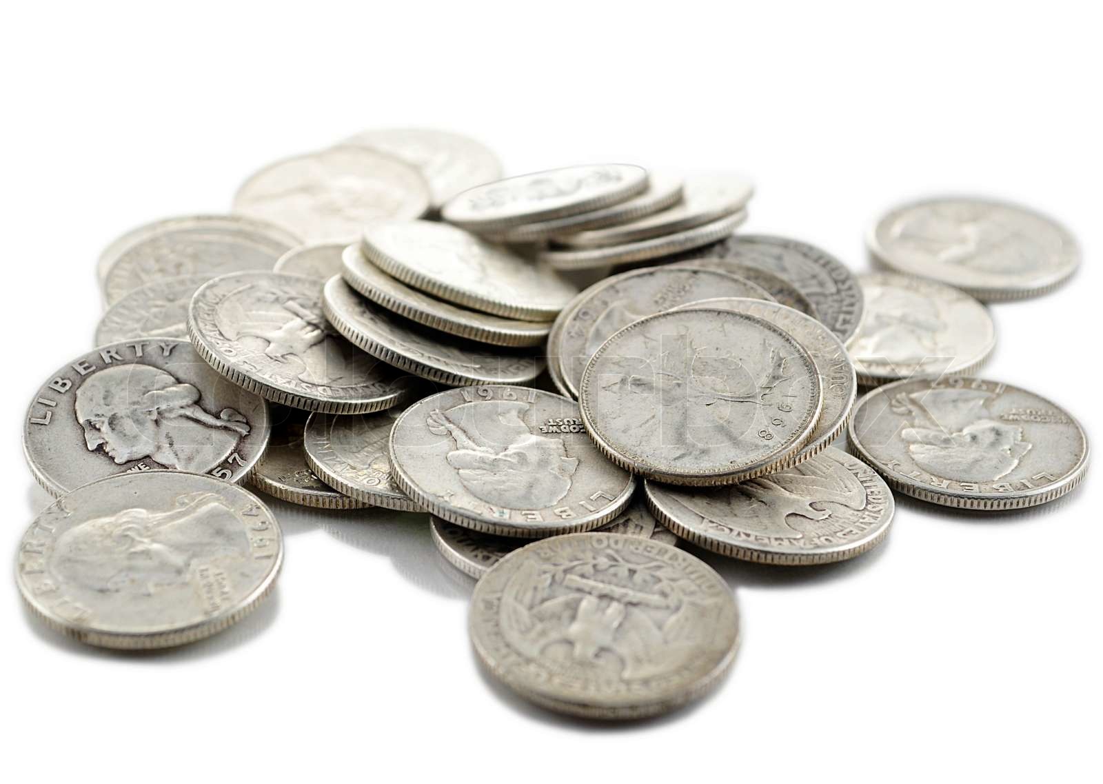 alte Geld -Sammlung , close up | Stock Bild | Colourbox