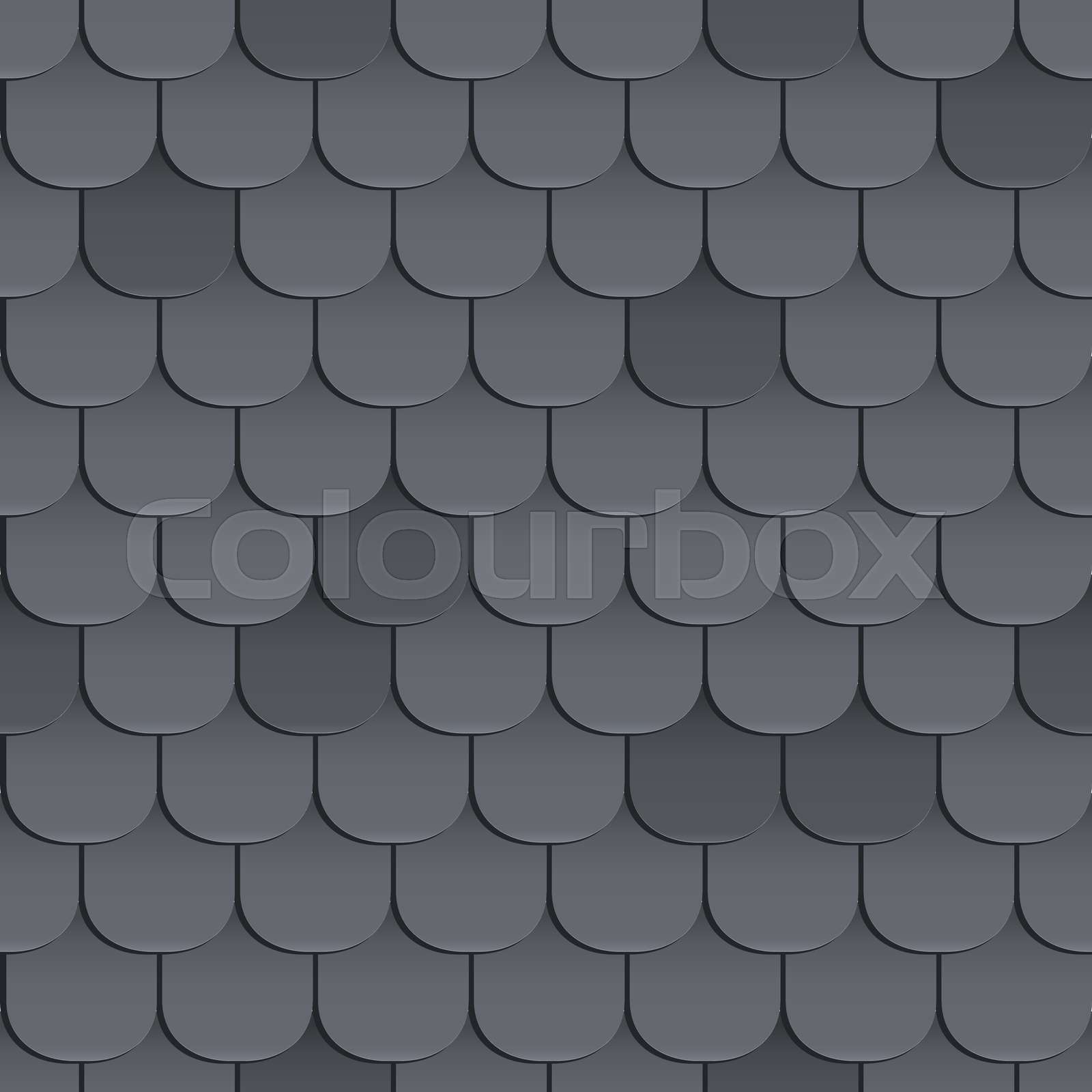 Shingles roof seamless pattern | Stock vector | Colourbox