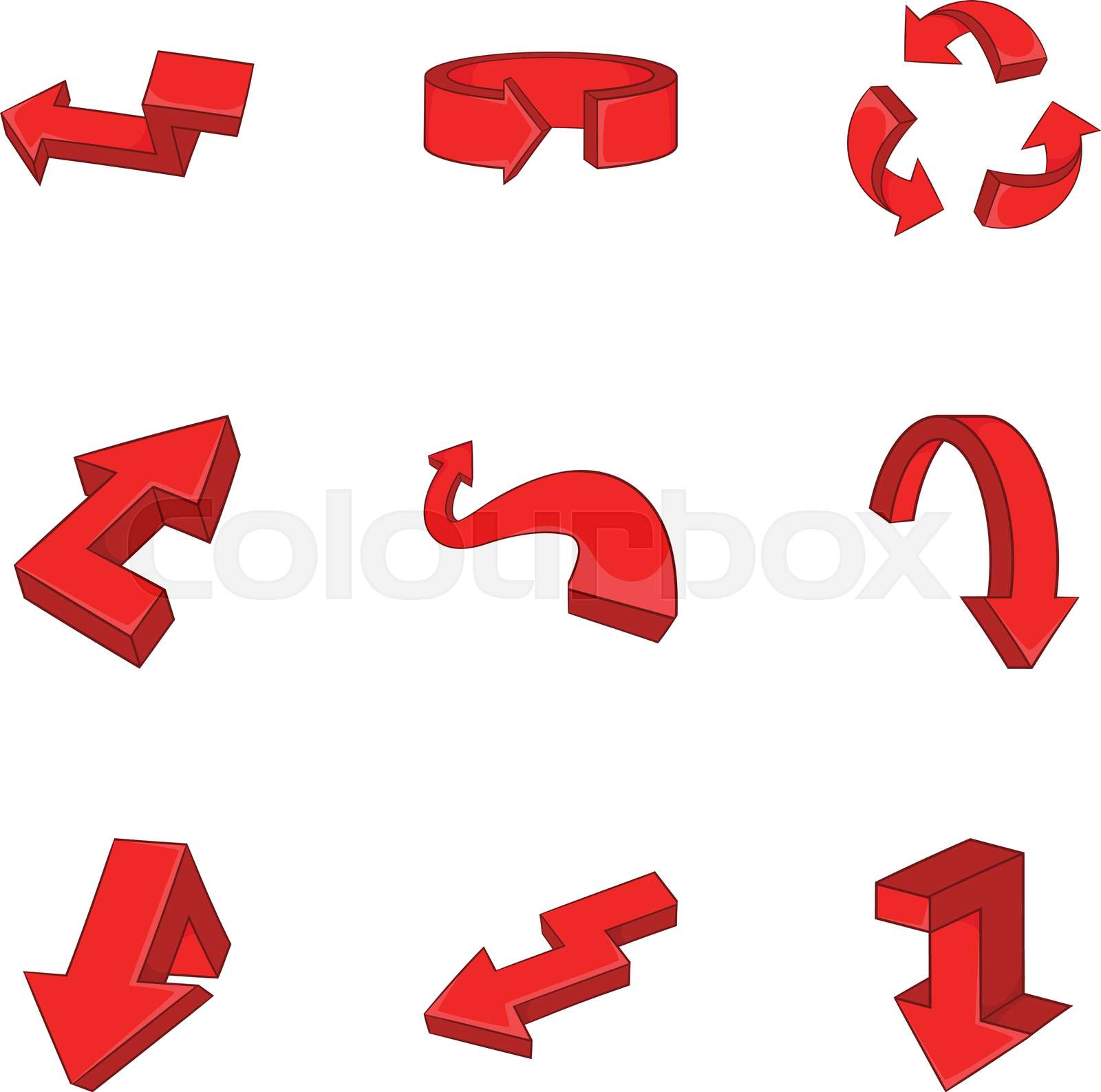 tegnet, pil, ikon | Stock vektor | Colourbox