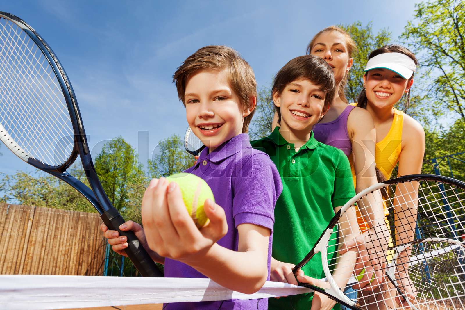 Family Playing Tennis Holding Rackets And Ball Stock Image Colourbox family-playing-tennis-holding-rackets-and-ball-stock-image-colourbox