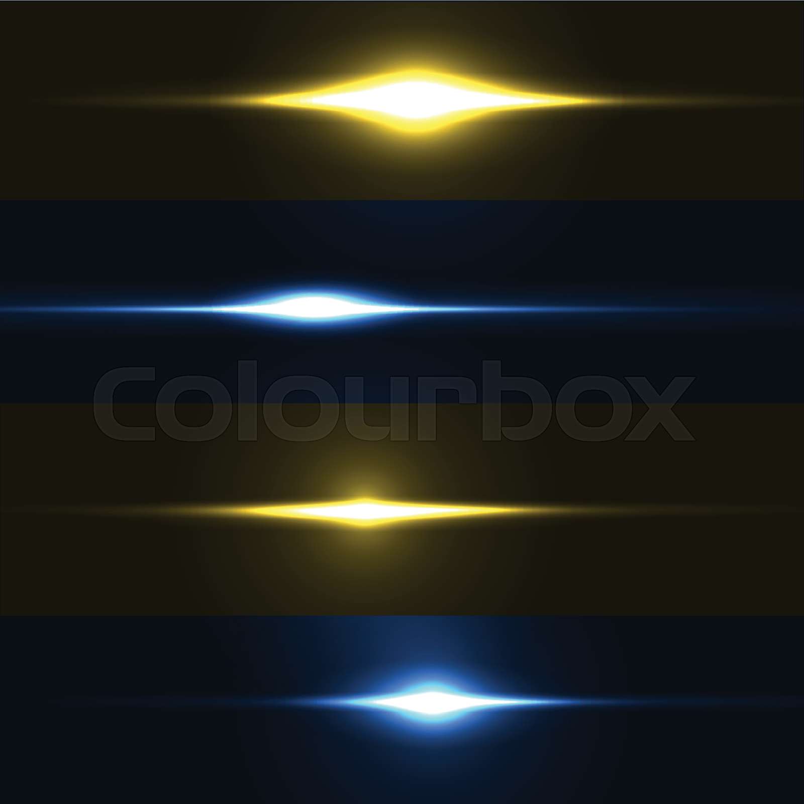 Realistic light glare sparkle, highlight set. Collection of beautiful ...