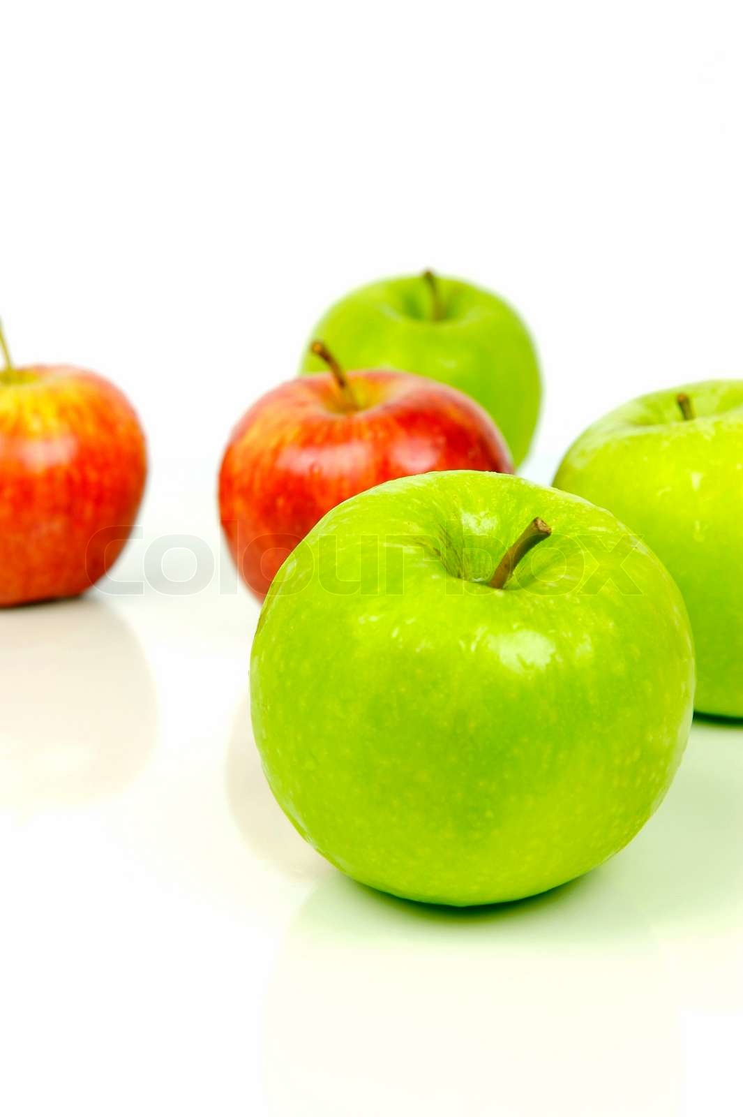 Red and green apples | Stock image | Colourbox