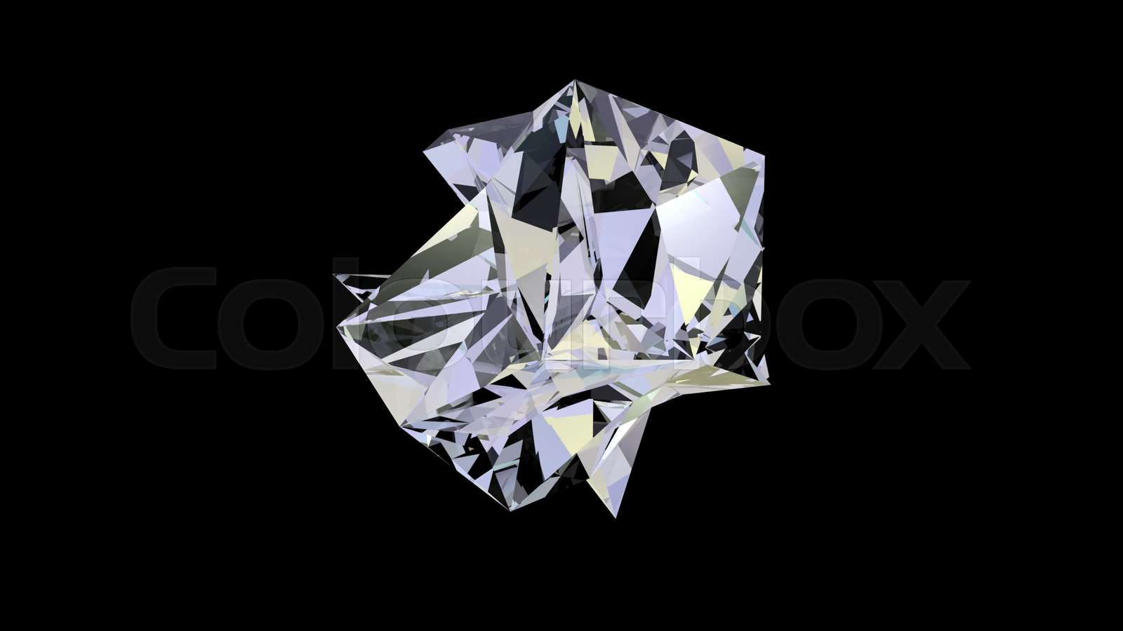 Rotating diamond crystal | Stock video | Colourbox