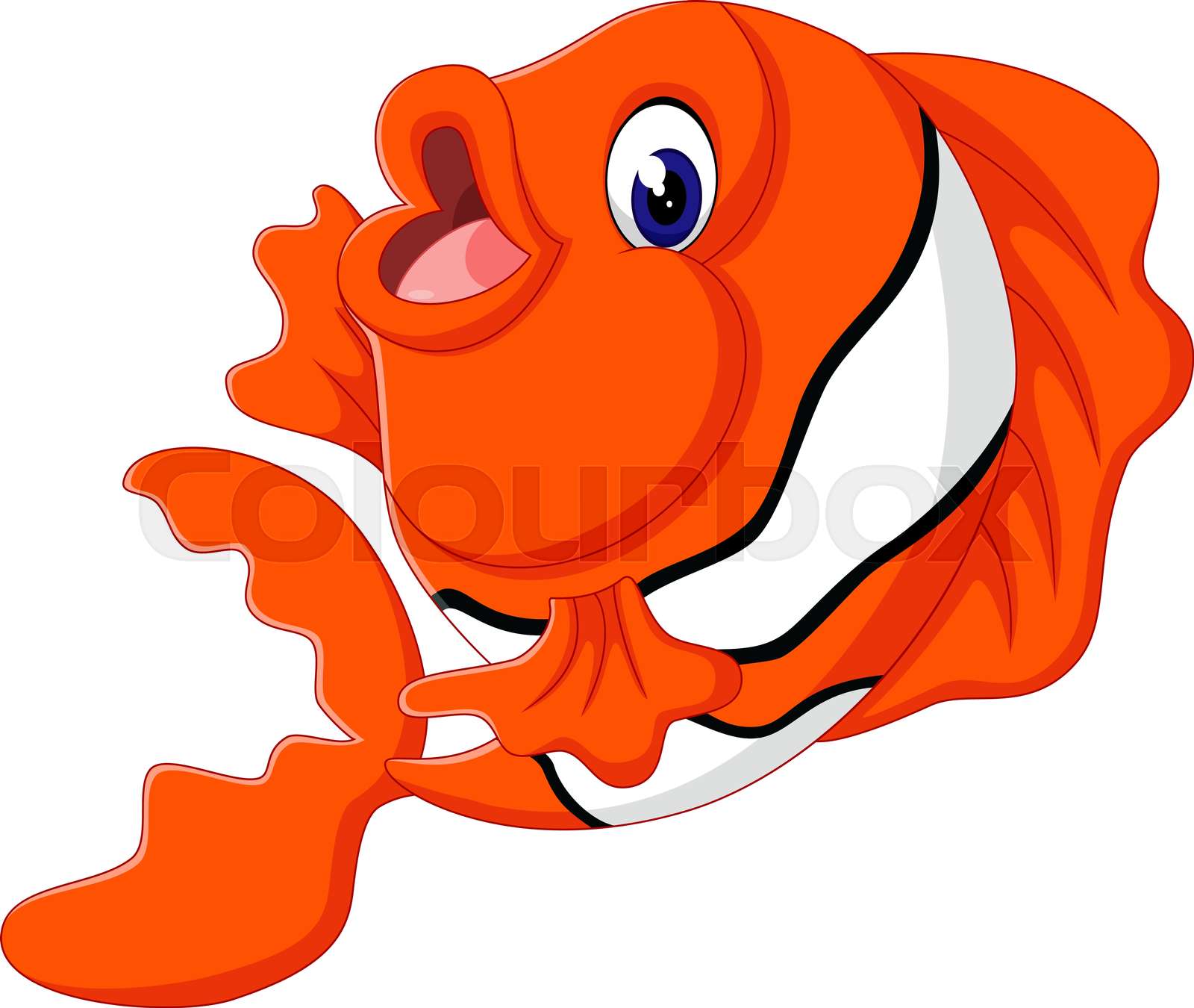 illustration of cute fish cartoon | Stock vector | Colourbox