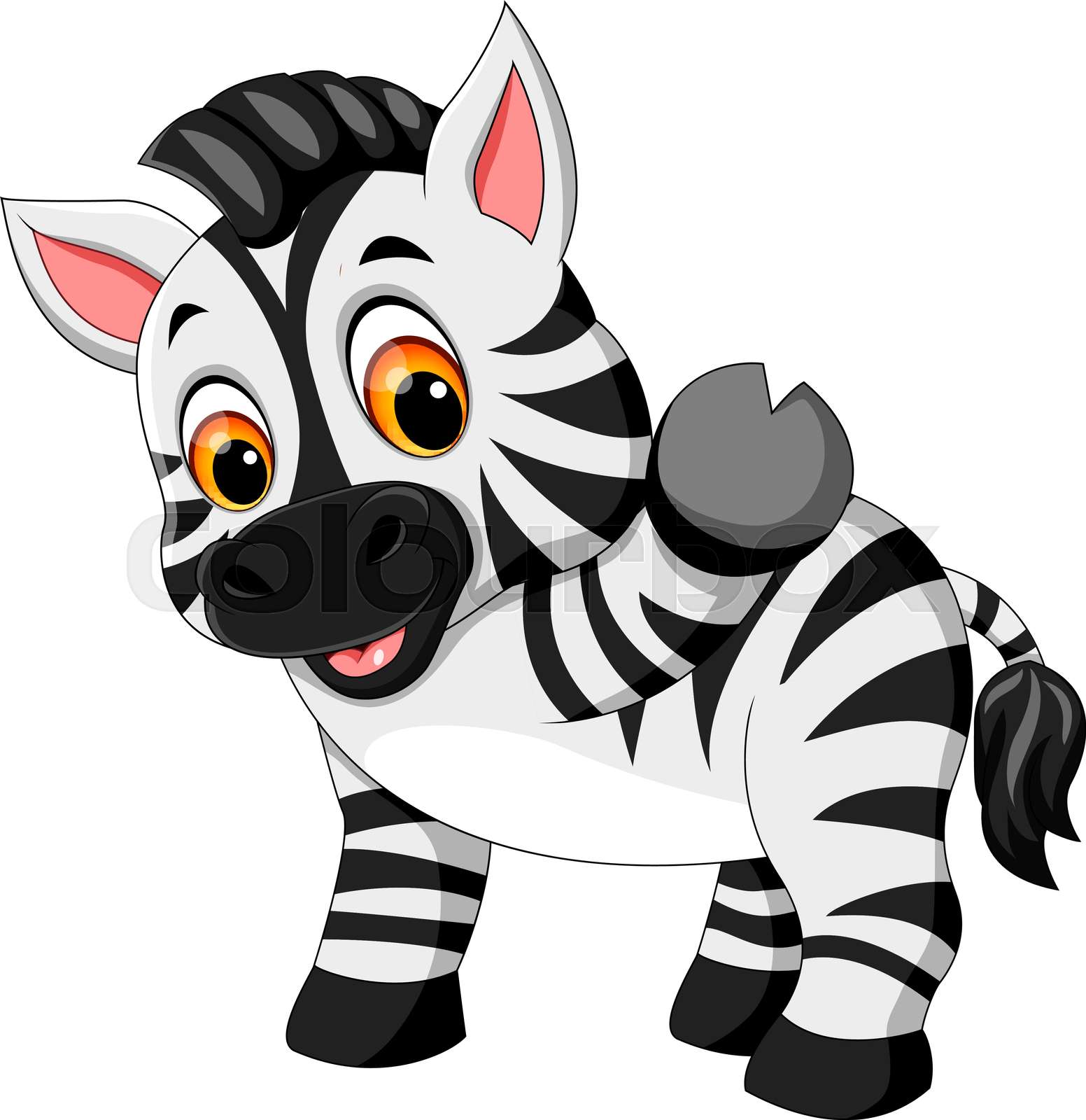 Cute Baby Animated Zebras