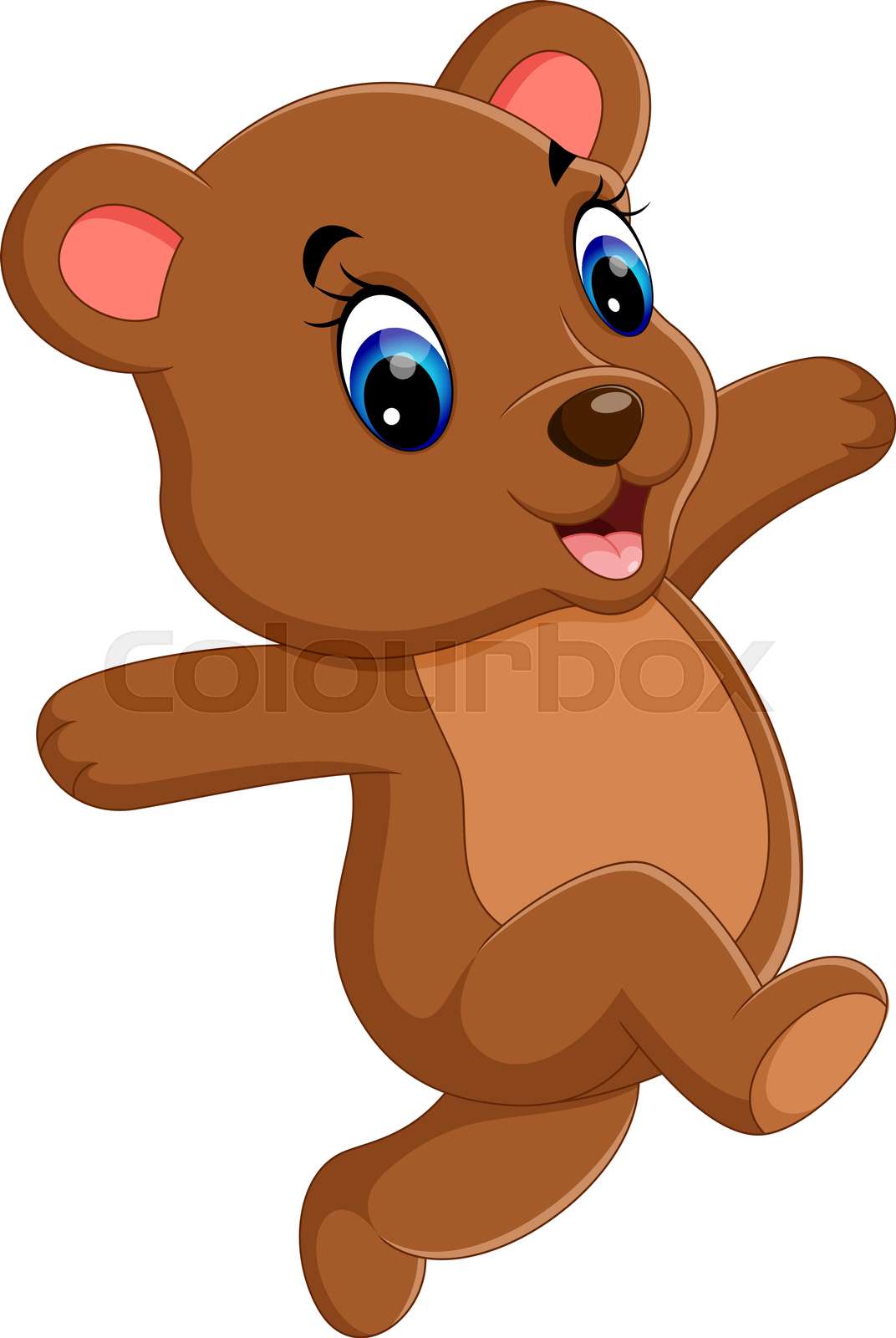 illustration of cute baby bear cartoon | Stock vector | Colourbox