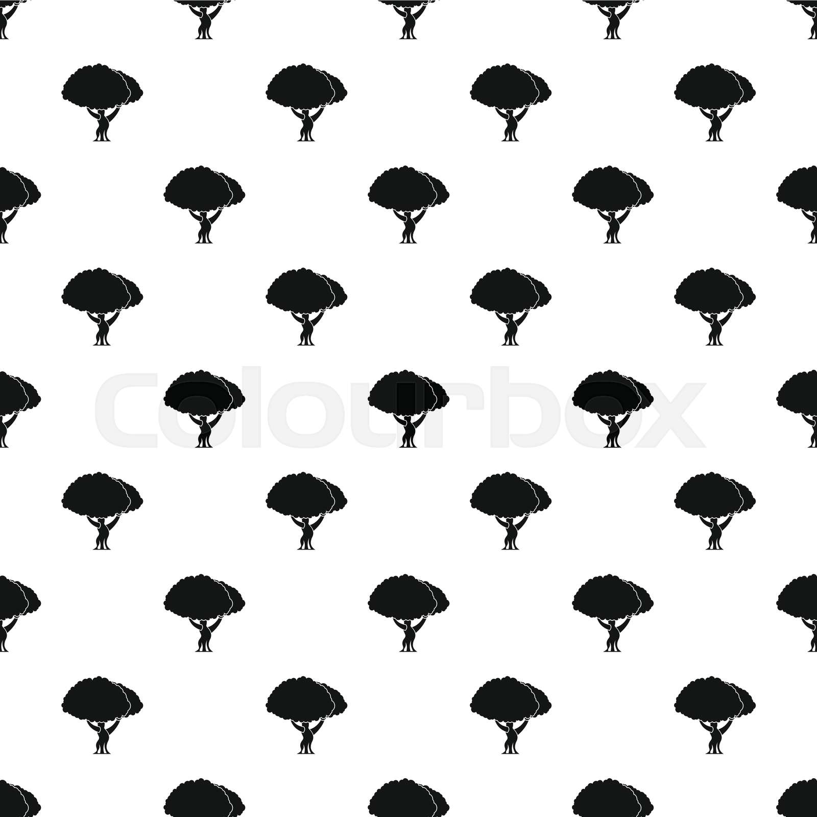 Tree pattern, simple style | Stock vector | Colourbox